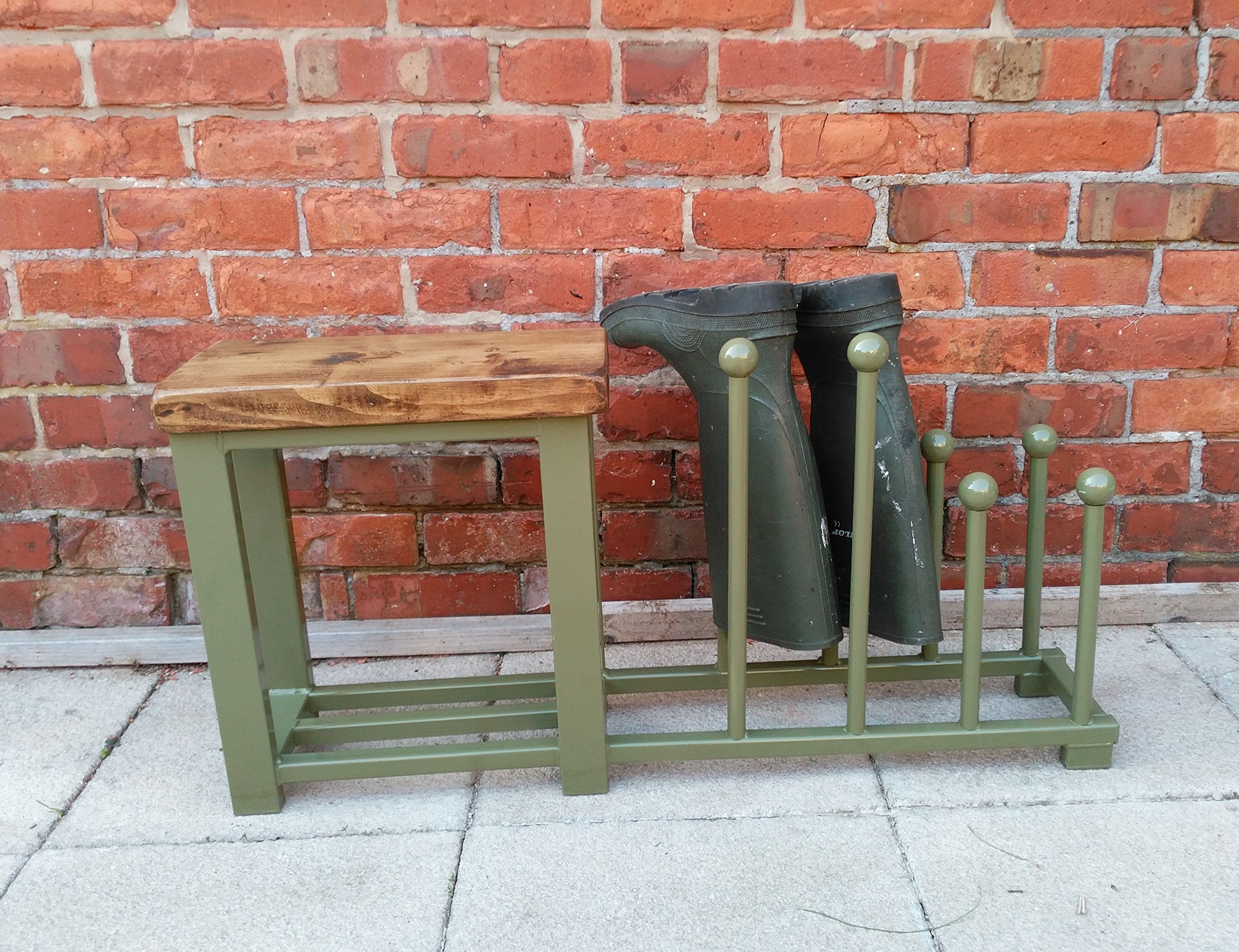 Red Cottage Furniture Welly Boot Rack Hallway Bench Seat Shoe ...