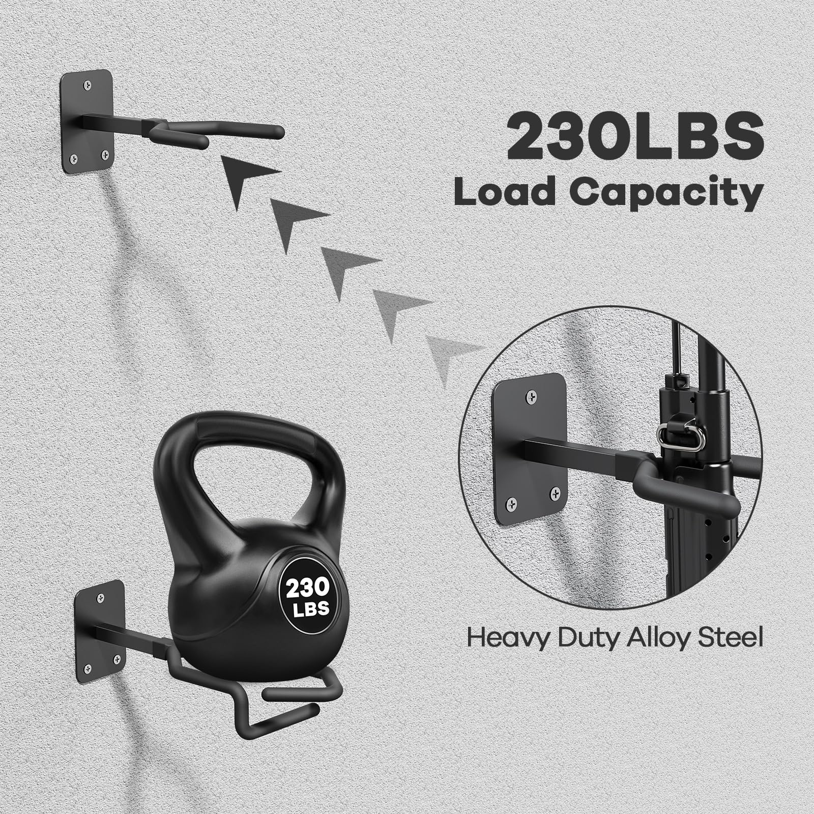 Snapklik.com : Gun Rack For Wall, Heavy Gun Rack Wall Mount, Adjustable ...