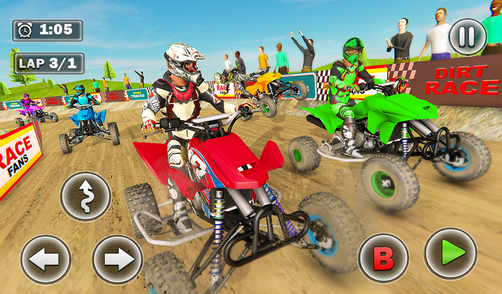 Dirt Track Racing Quad Bike ATV Hill Racing Games Free For Kids - App ...
