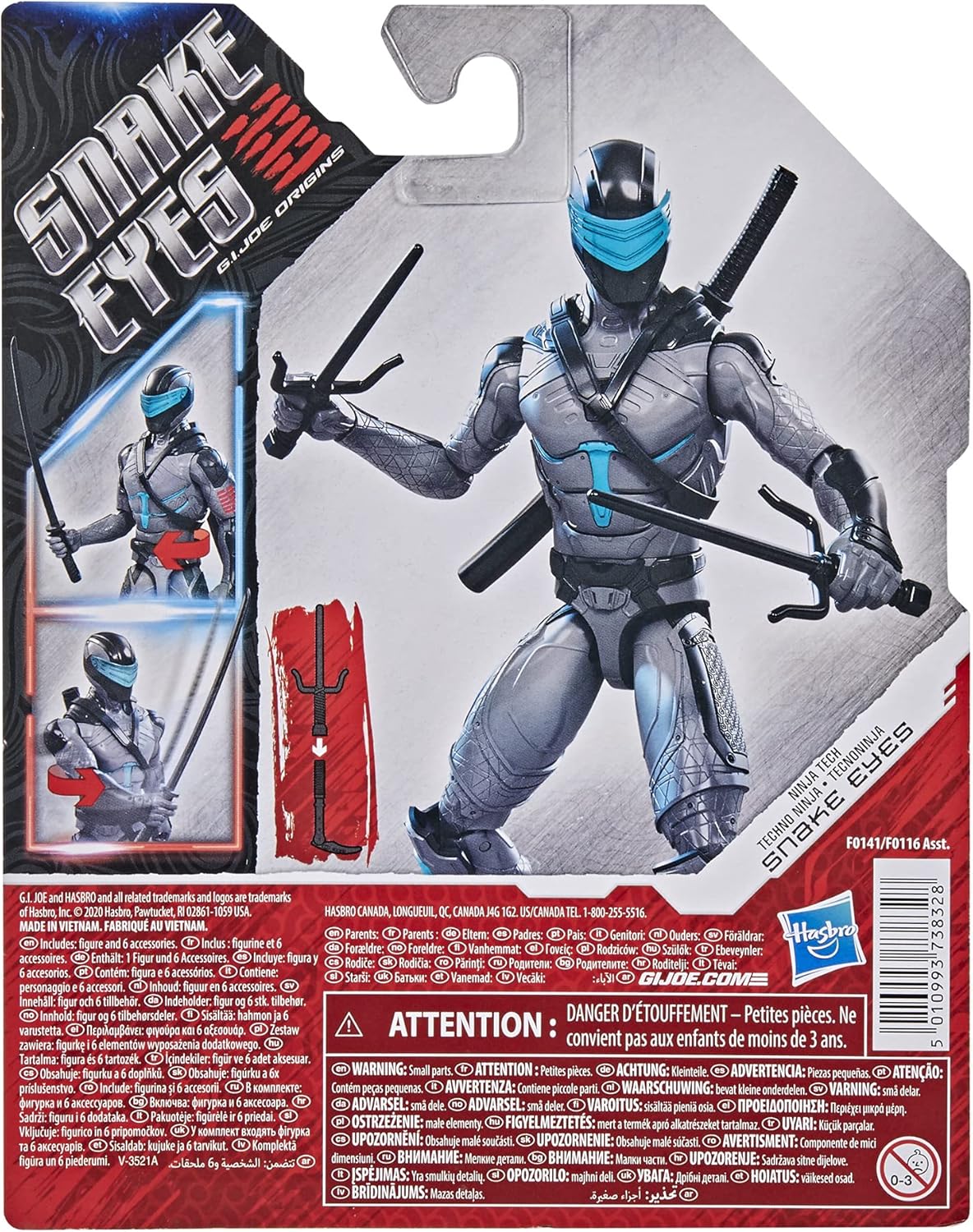 Snake Eyes Ninja Tech Action Figure with Fun Action Feature - Toys for ...
