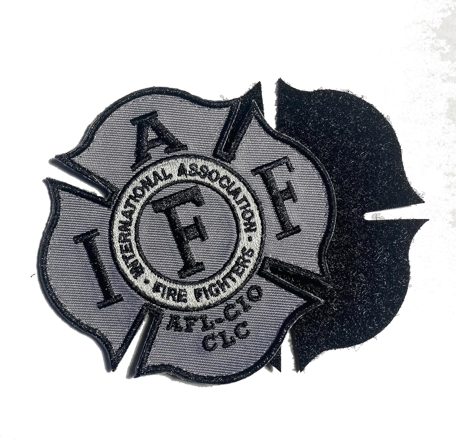 Amazon.com: Authentic Classic Grey IAFF Union 3.5" Embroidered (Hook ...