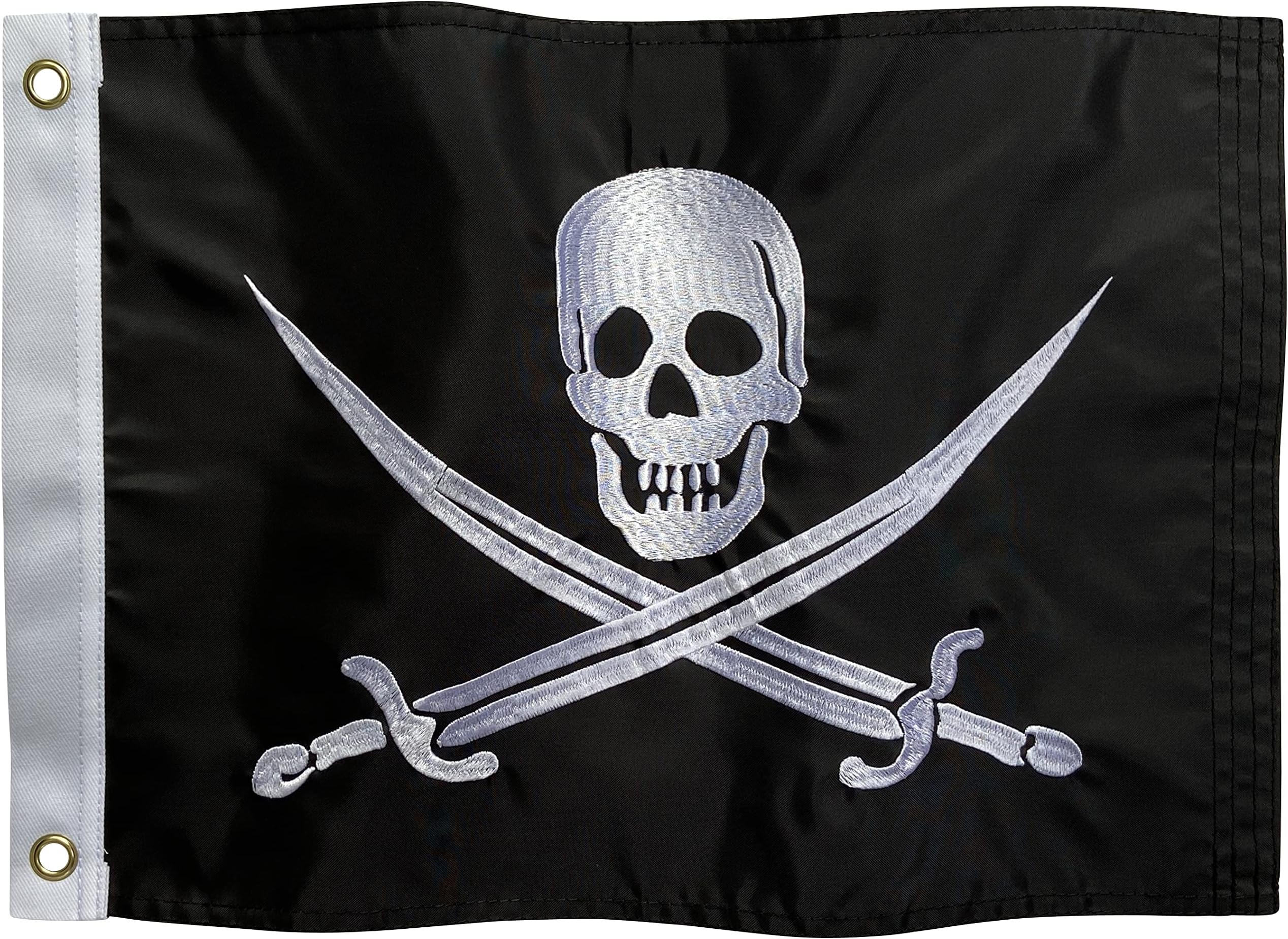 Amazon.com : Small Jolly Roger 12x18 Flag Ship Garden Boat Pirate Man ...