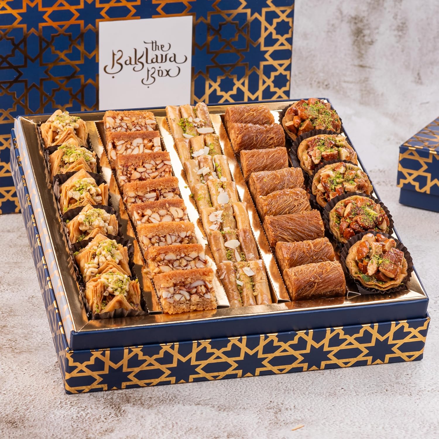 The Baklava Box Assorted Baklavas enriched with Dry Fruits, Pure Ghee ...