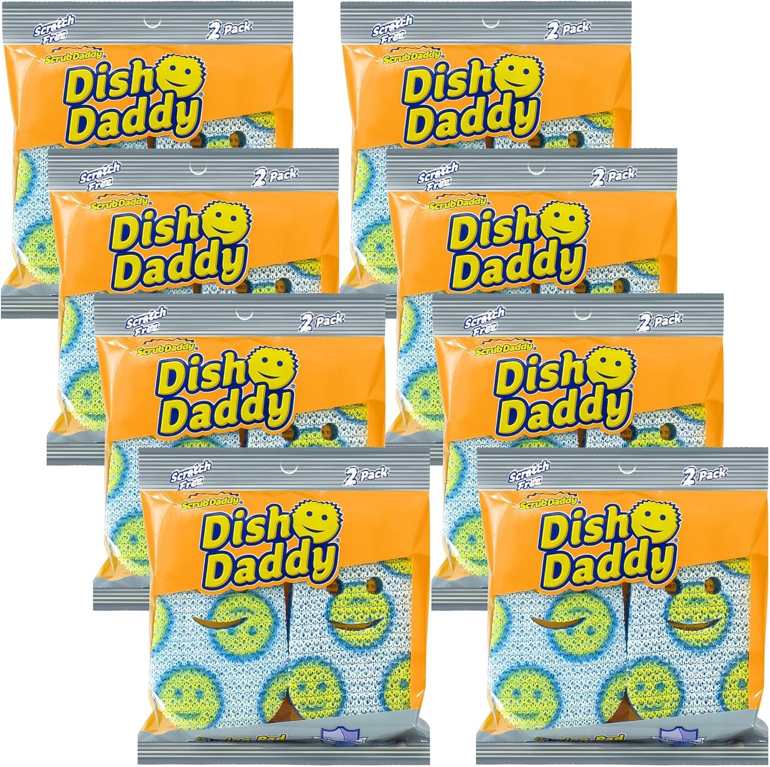 Scrub Daddy Dish Daddy Scour Heads Refills 16 Count (2 x 8 Pack ...