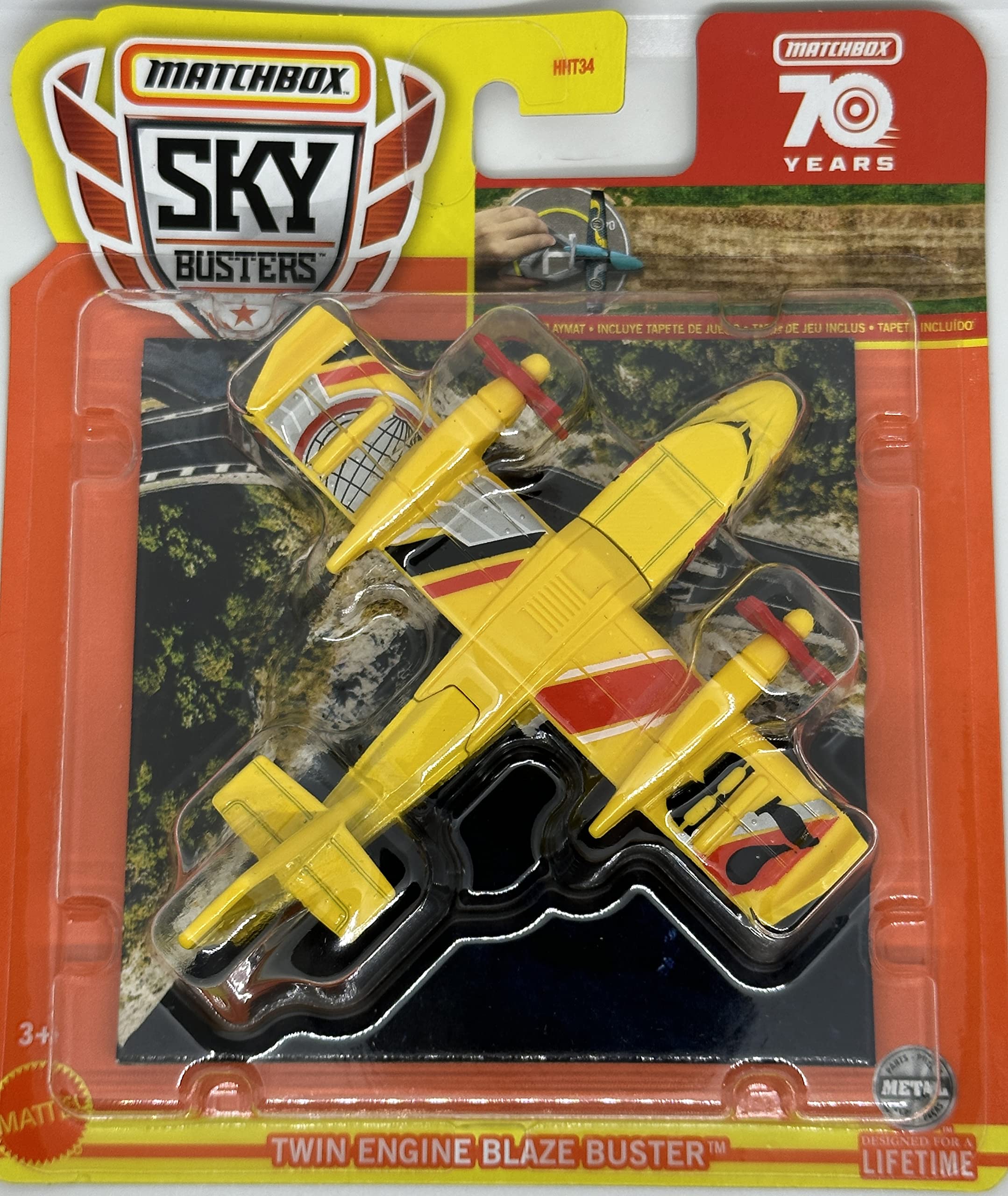 Amazon.com: Matchbox 2023 - Sky Busters - Twin Engine Blaze Buster 31/ ...