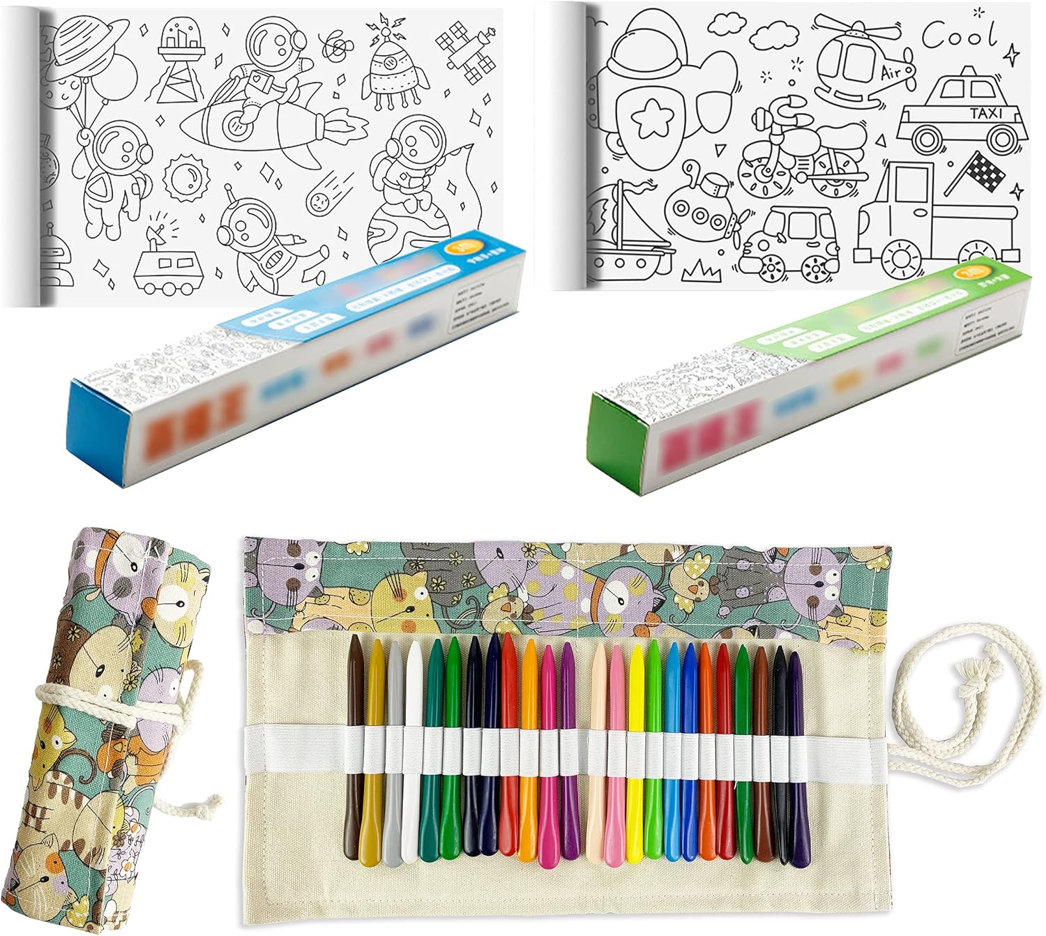 Amazon.com: Sysmashing Children's Drawing Roll, Drawing Roll Paper Roll ...
