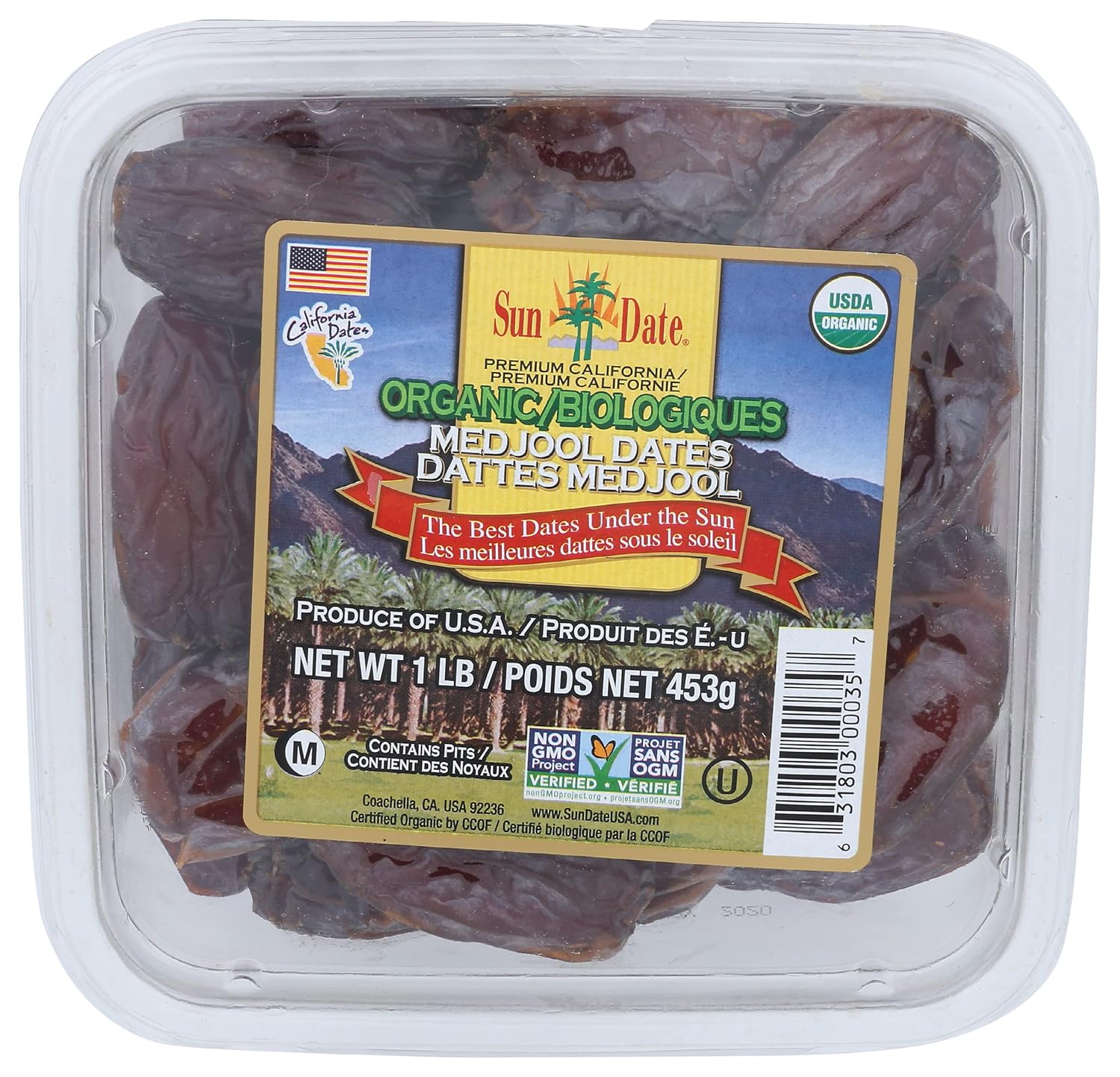 Amazon.com: Sun Date, Dates Medjool Organic, 453 Gram : Grocery ...