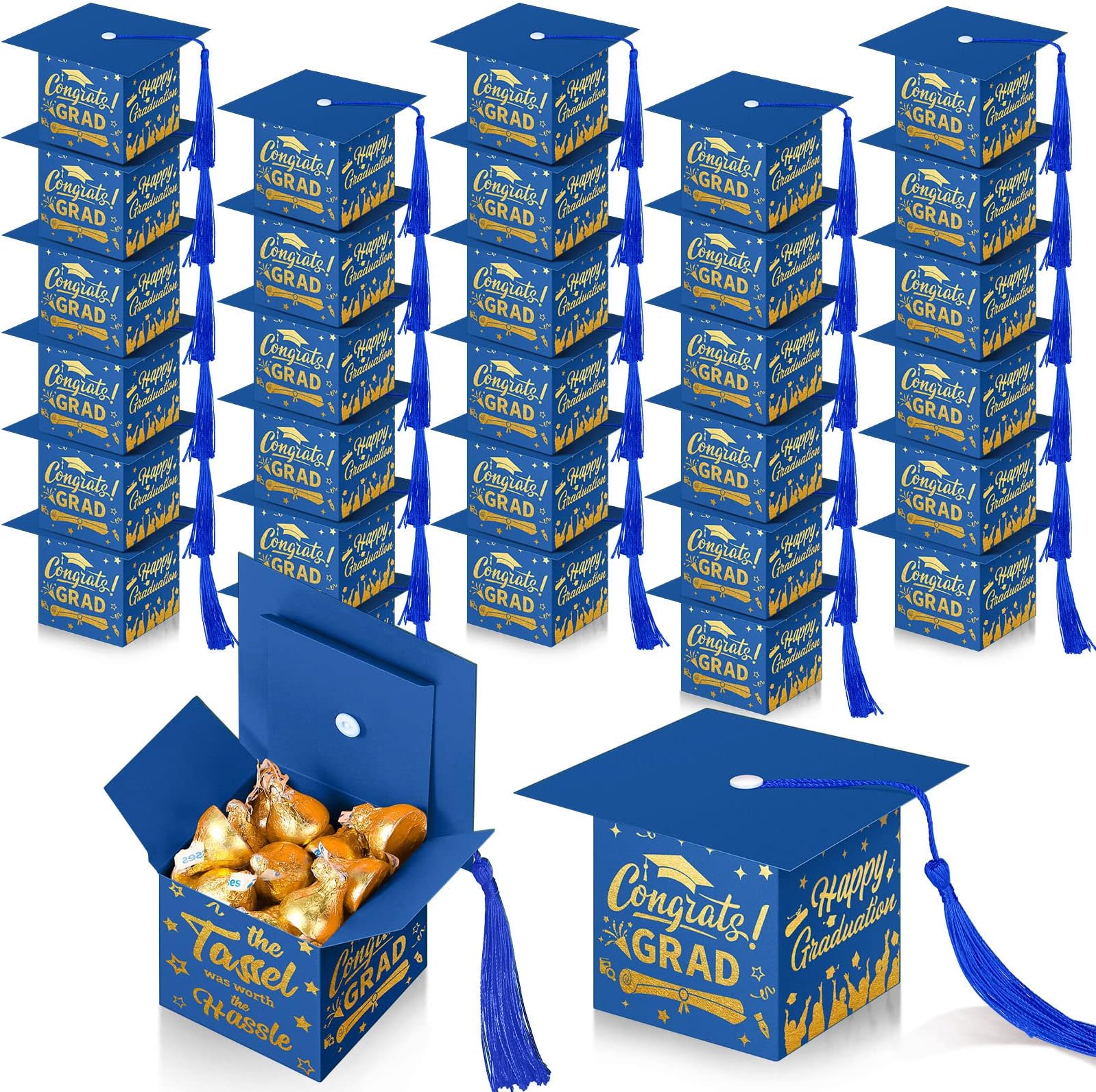 Amazon.com: Spakon 30 Pcs Graduation Cap Gift Box Graduation Party ...