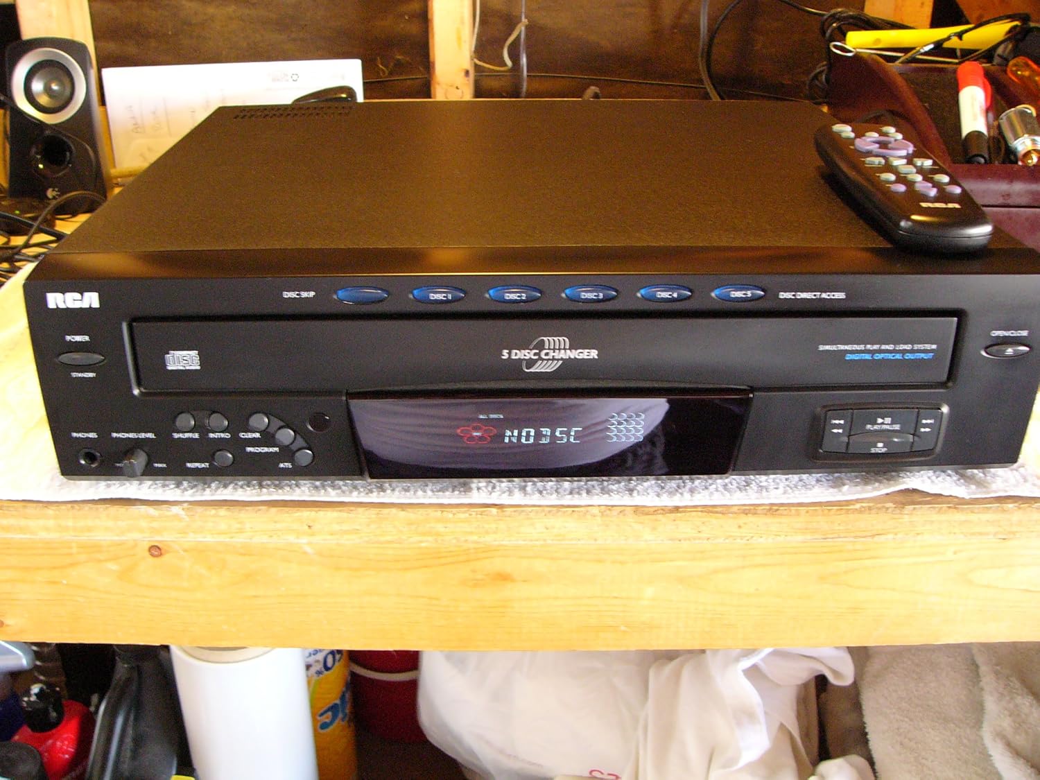 Amazon.com: RCA RP8070D 5-Disc CD Changer Disc Direct Access ...