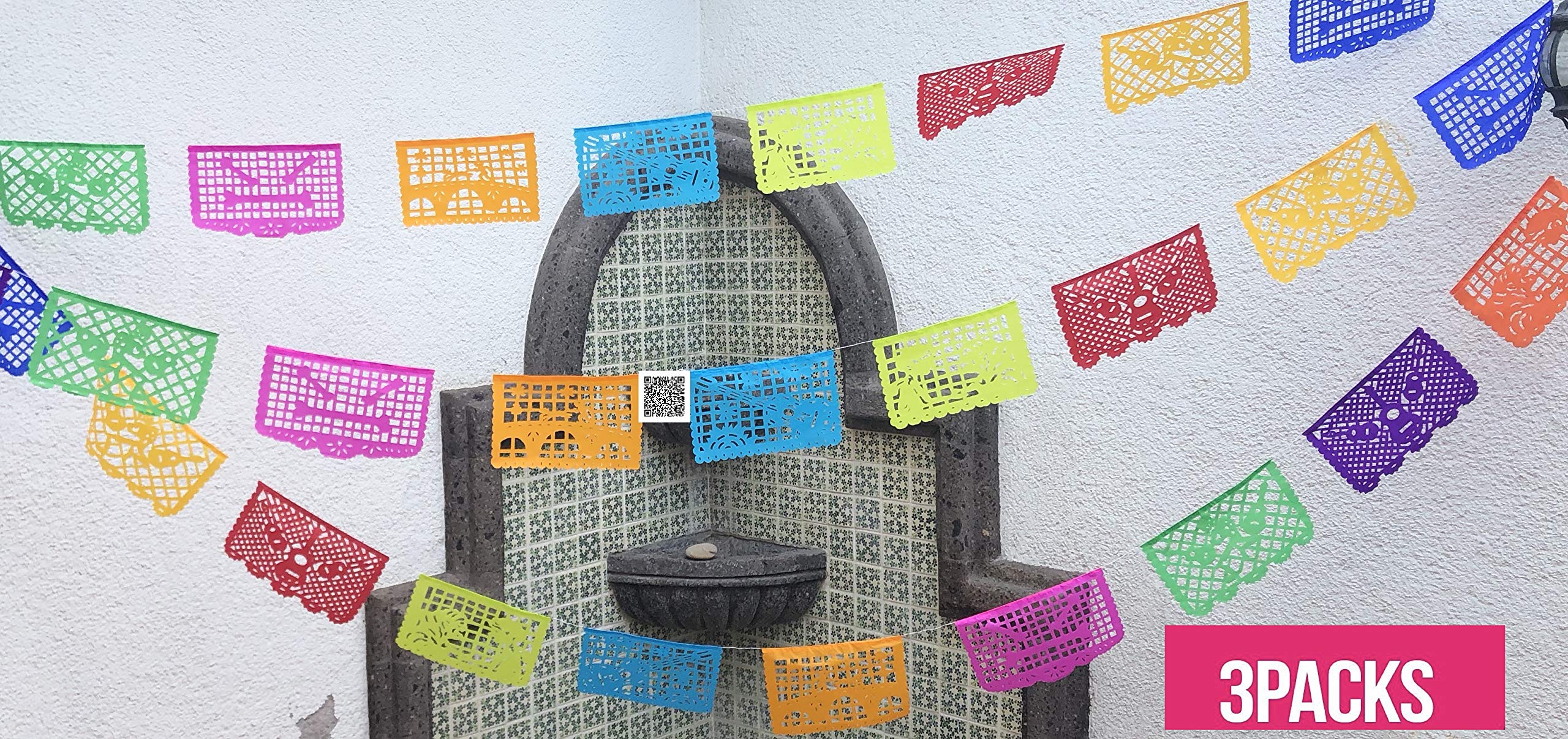 Day Of The Dead Coco Papel Picado Banner 3 Pack | Desertcart QATAR