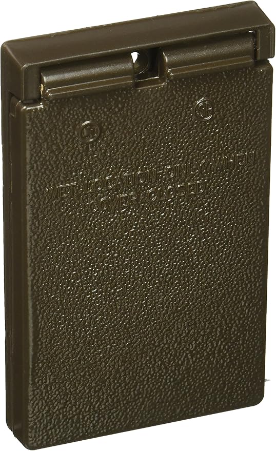 Legrand Pass & Seymour CA26BRV Cast Weatherproof Outdoor Cover, 1 Gang ...