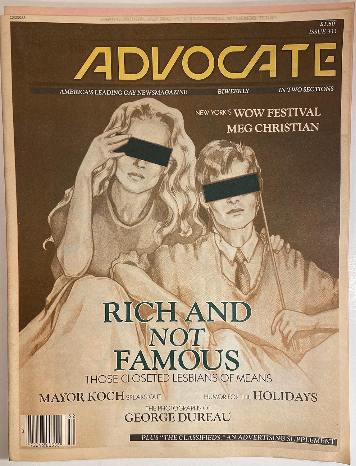 The Advocate, no. 333 (December 24, 1981) (Rich and Not Famous: Those ...