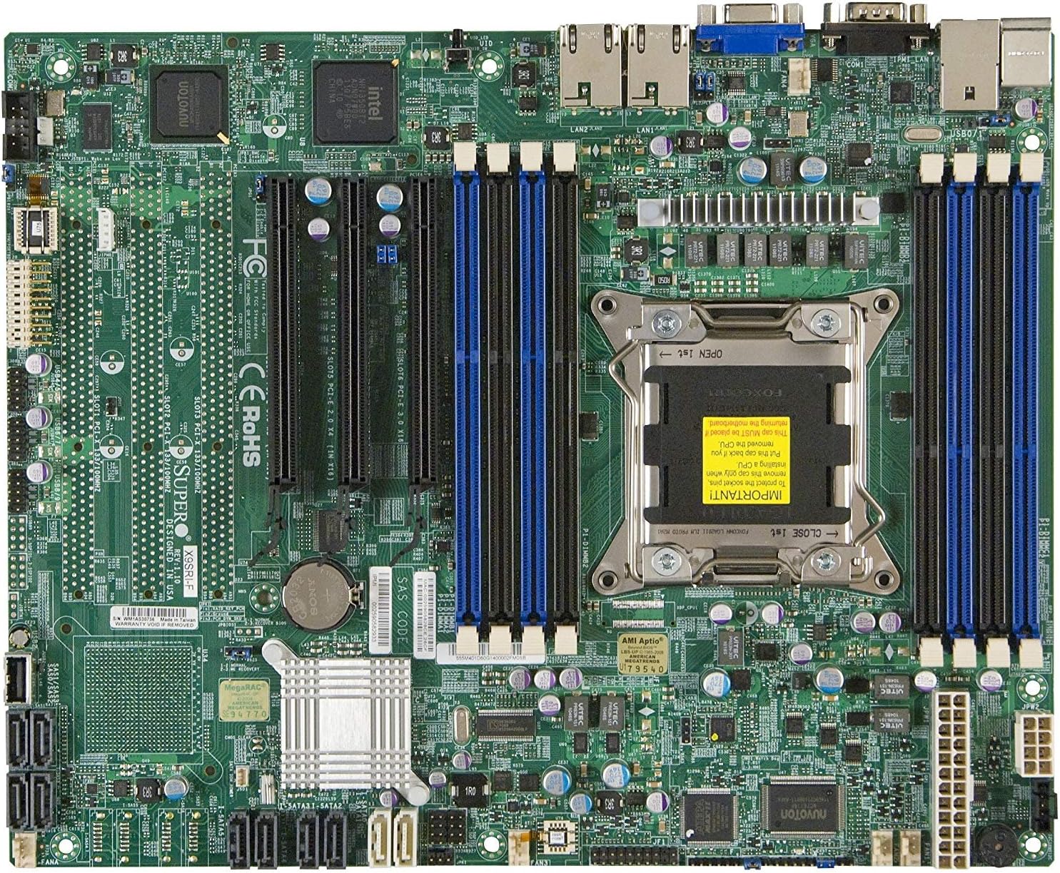 Amazon.com: Supermicro Motherboard MBD-X9SRI-F-O LGA2011 3U+ DDR3 PCI ...