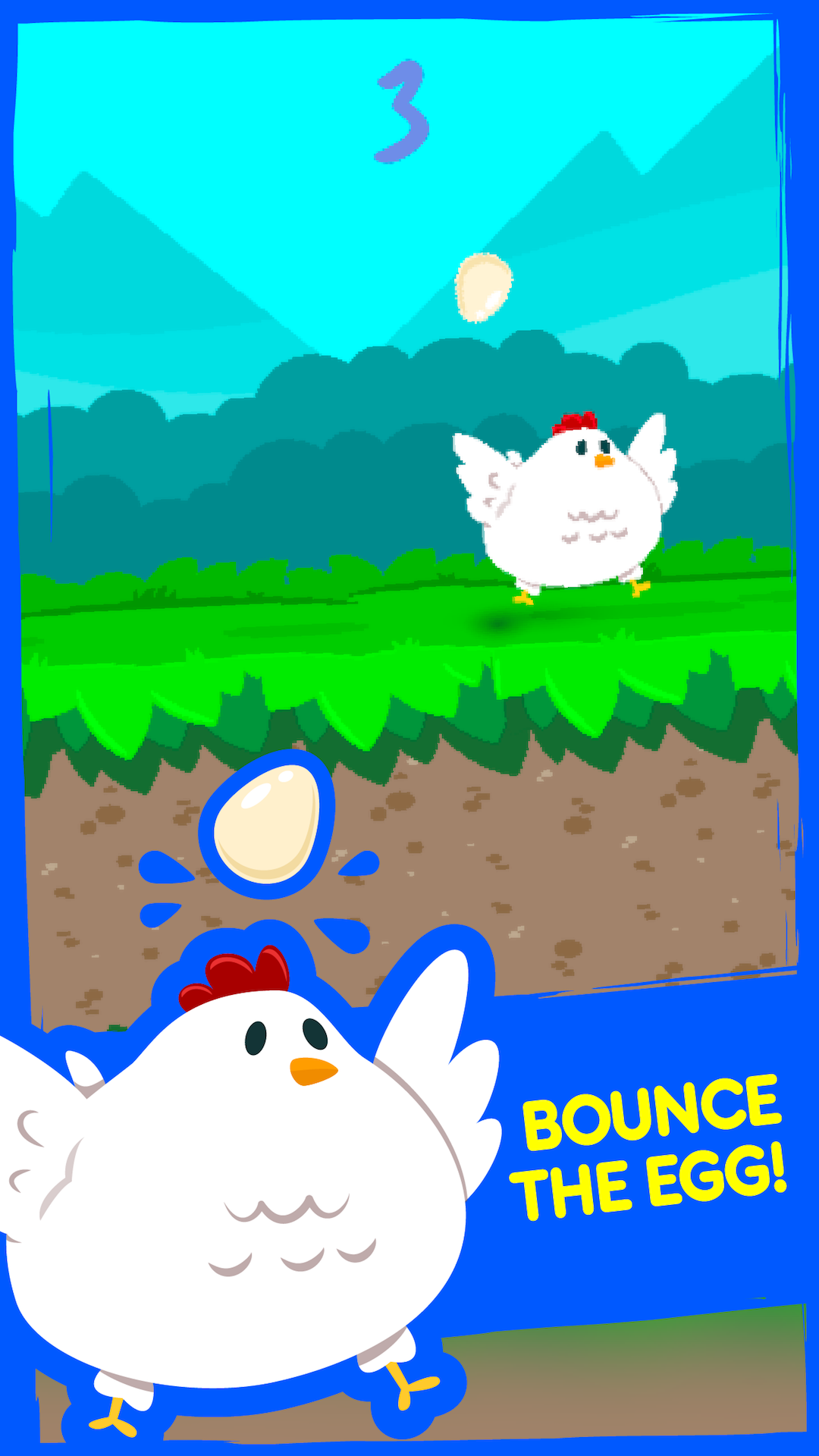 Tiny Chicken Run: Bouncy Egg Dash - popular super simple fun games for ...
