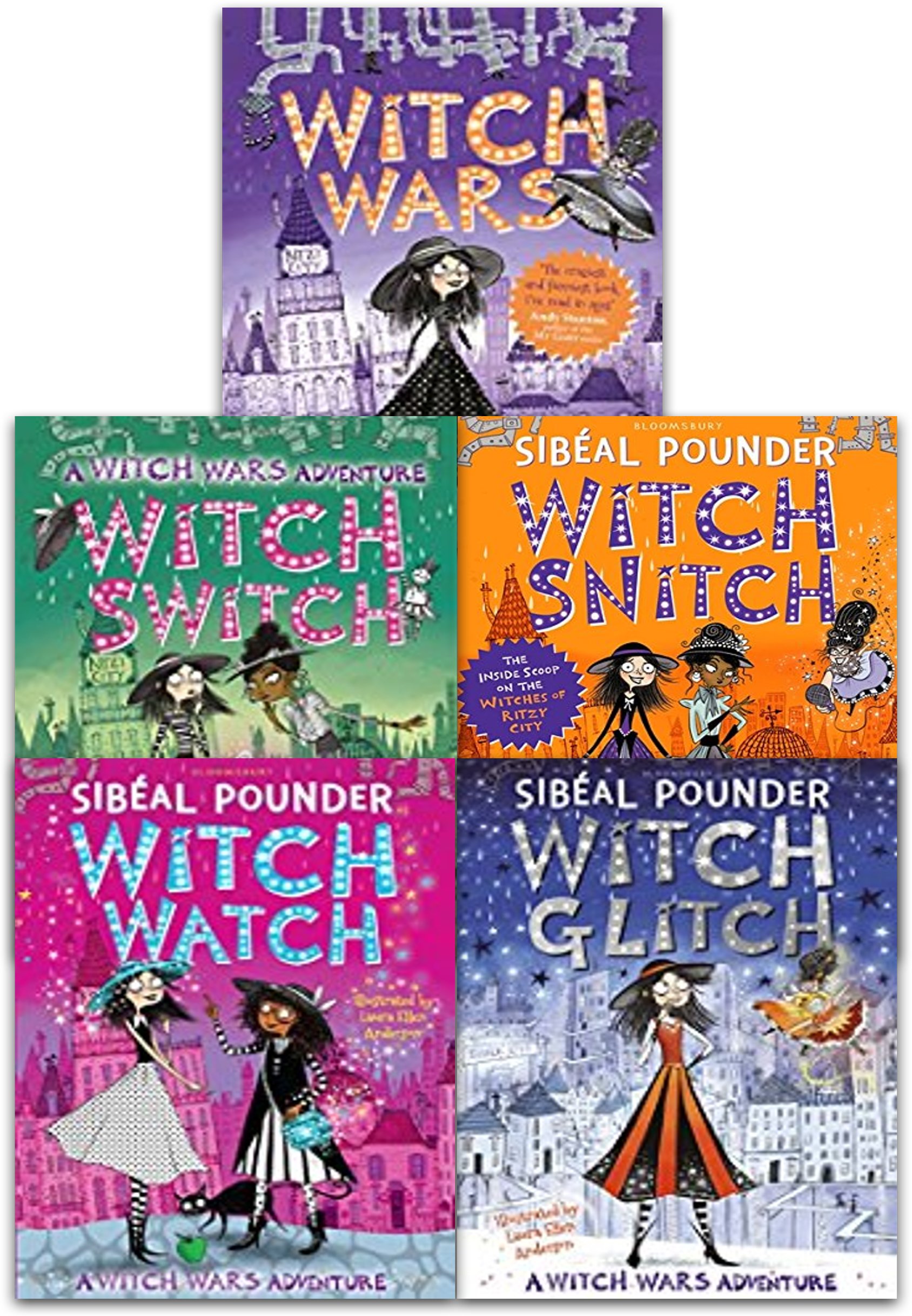 The Witch Wars Series Collection Sibeal Pounder 5 Books Set (Witch Wars ...