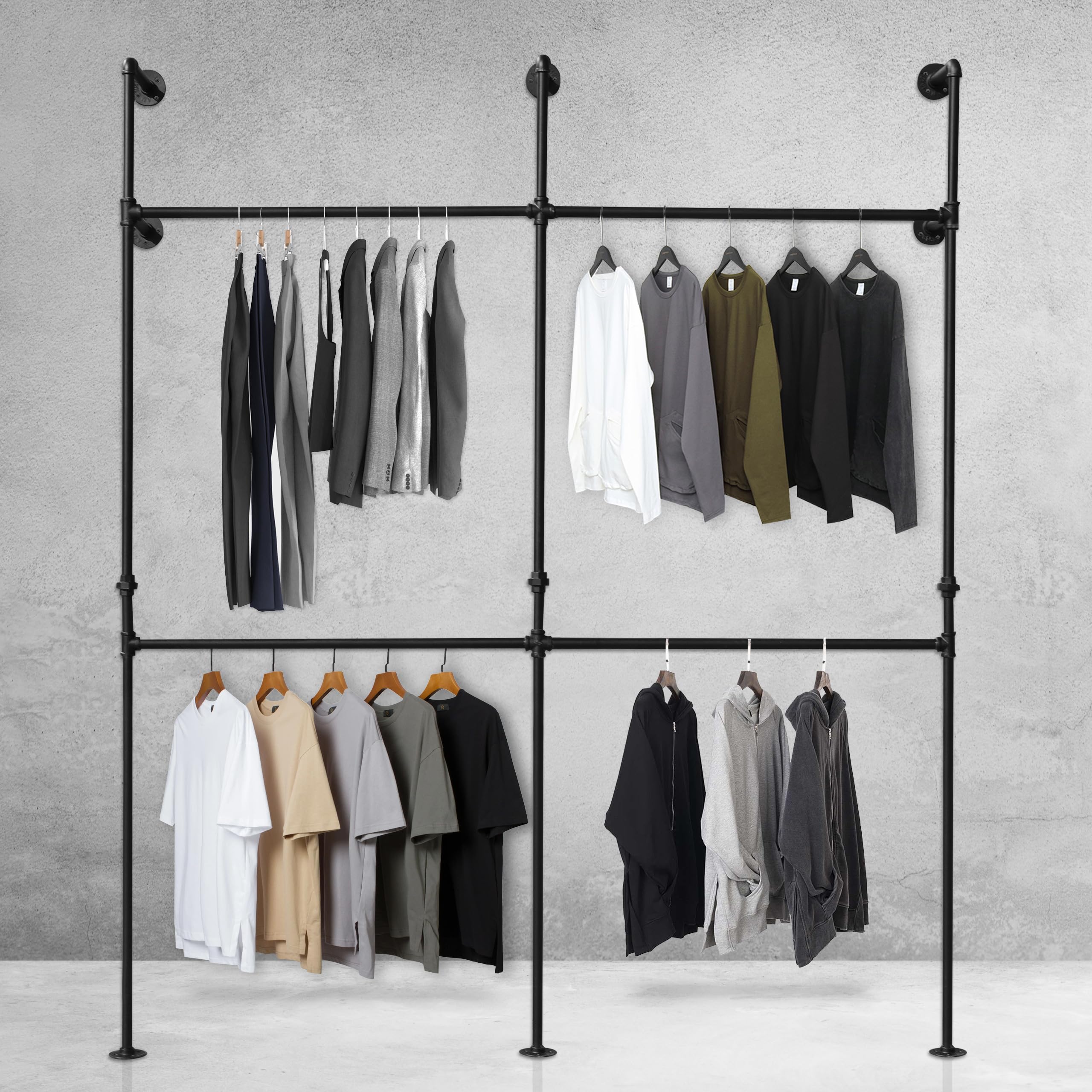 Industrial Pipe Clothing Rack?Moden Commercial Grade Pipe Clothes Racks ...