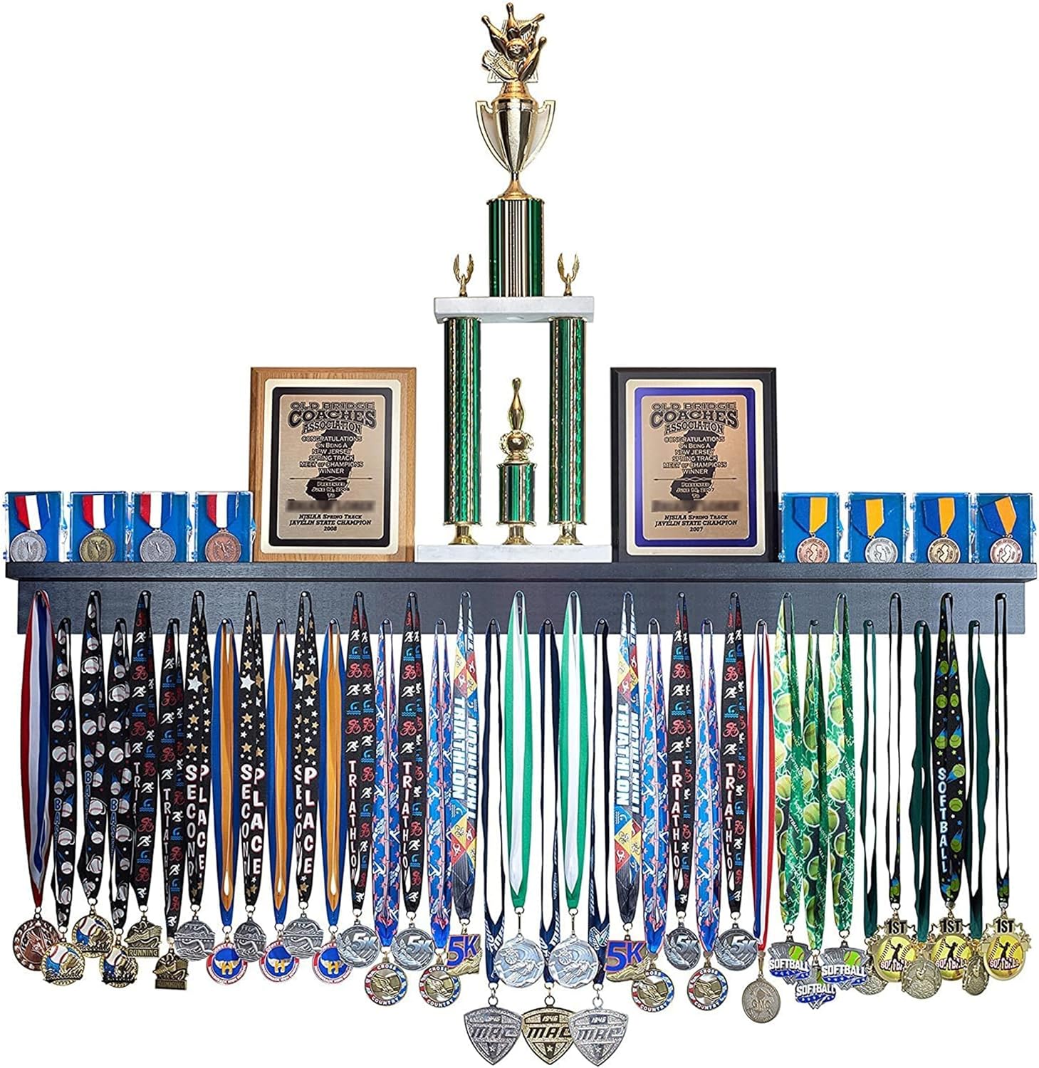 Amazon.com : 4ft- Medal Awards Rack Premier Medal Hanger Display Rack ...