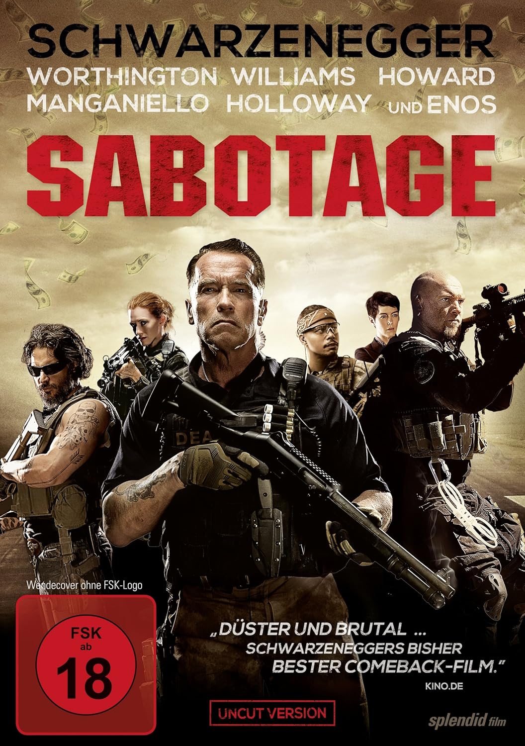 Sabotage - Uncut [Alemania] [DVD]: Amazon.es: Schwarzenegger, Arnold ...