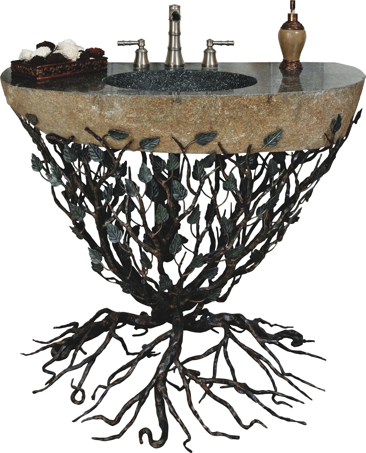 Quiescence VAN-EMB-2532-ORB Embraceors Aspen Forest Iron Vanity with 25 ...