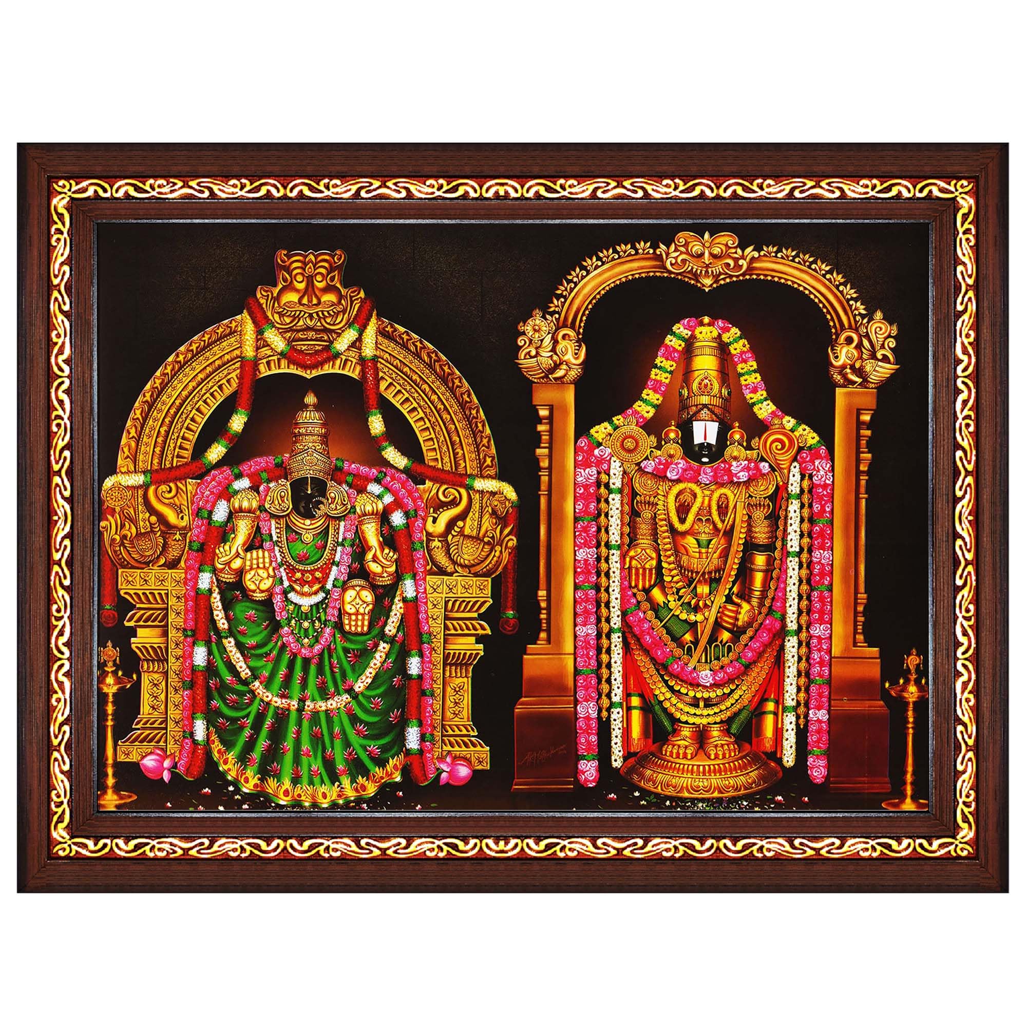 Buy Pavan Photo Laminations Tirupati Balaji Padmavati Venkateshwara ...