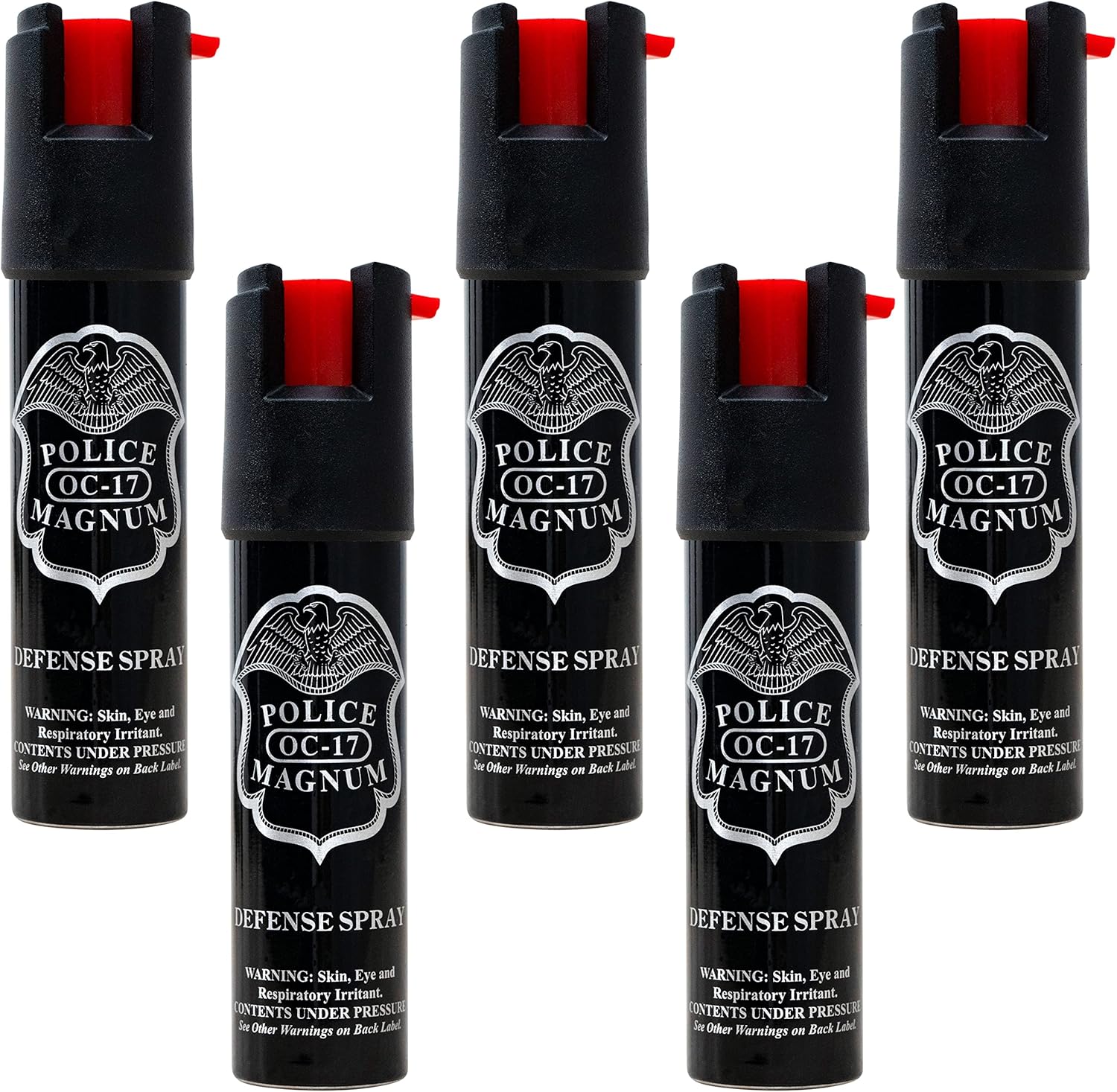 Police Magnum Compact Pepper Spray Self Defense- Tactical Maximum Heat ...