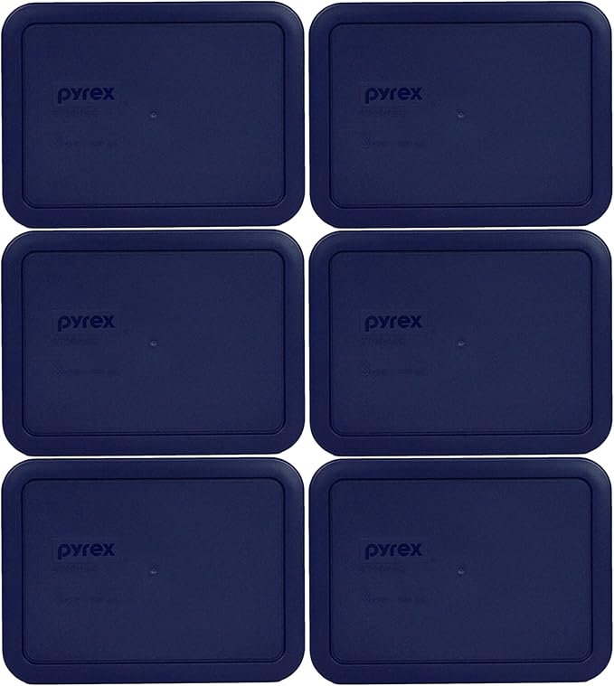 Amazon.com: Pyrex 7210-PC 3 Cup Blue Rectangle Plastic Storage Lid ...