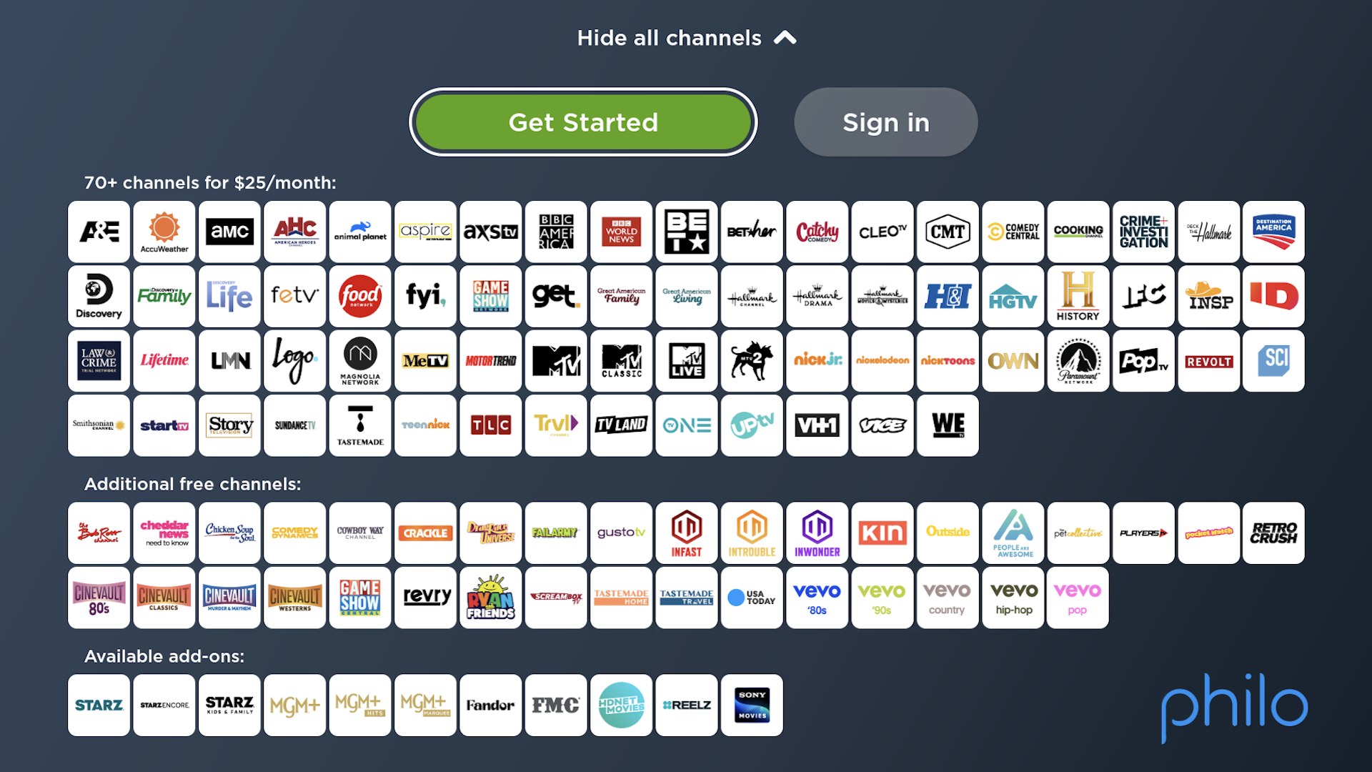 Philo: Live & On-Demand TV:Amazon.com:Appstore for Android