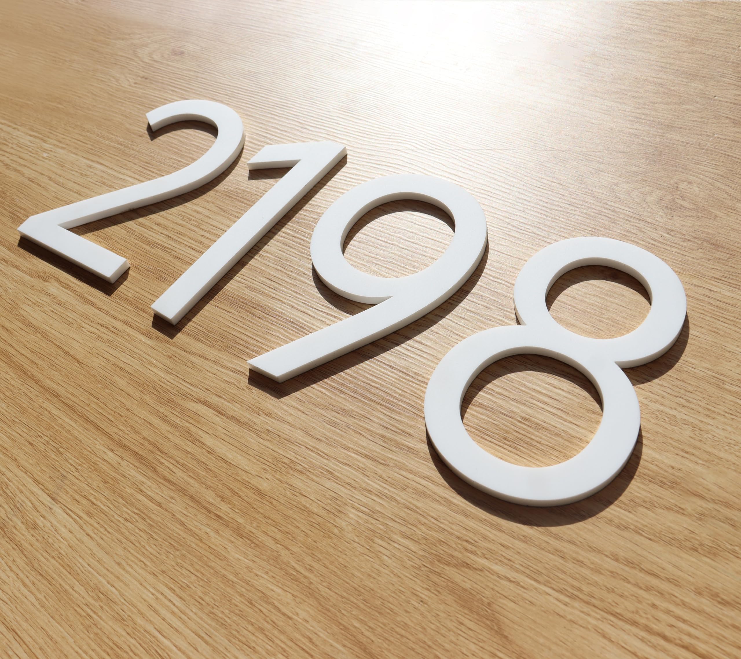 Snapklik.com : 4 Inch Adhesive House Numbers - White Address Numbers ...