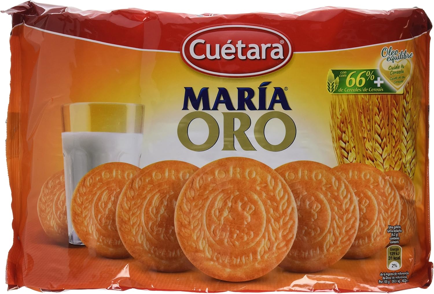 Cuetara - Galletas Maria Oro Cuétara - 800 g (4 x 200) - [pack de 3 ...