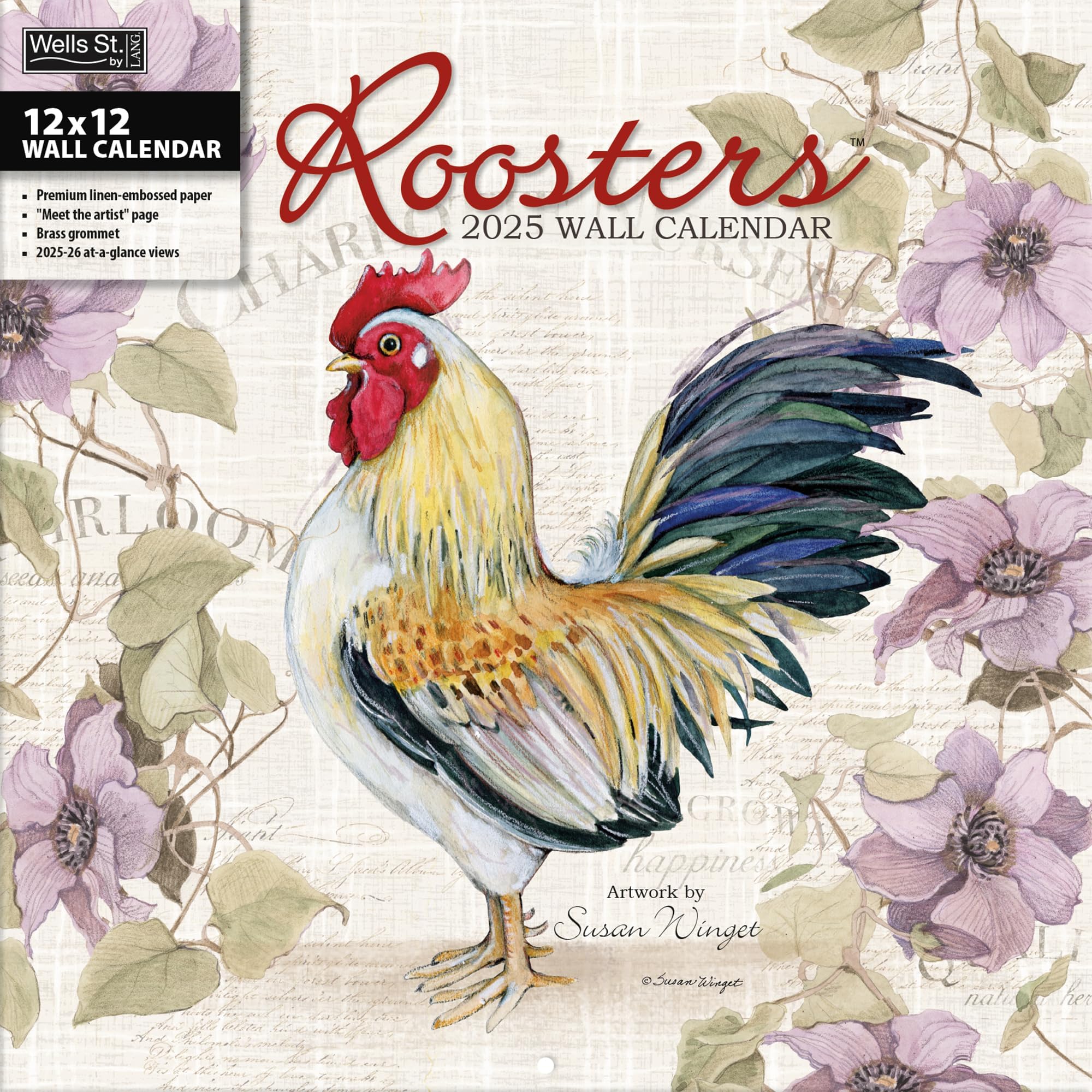 Amazon.com: Chicken Calendar - Red Hot Roosters 2024 Yearly 12"x12 ...