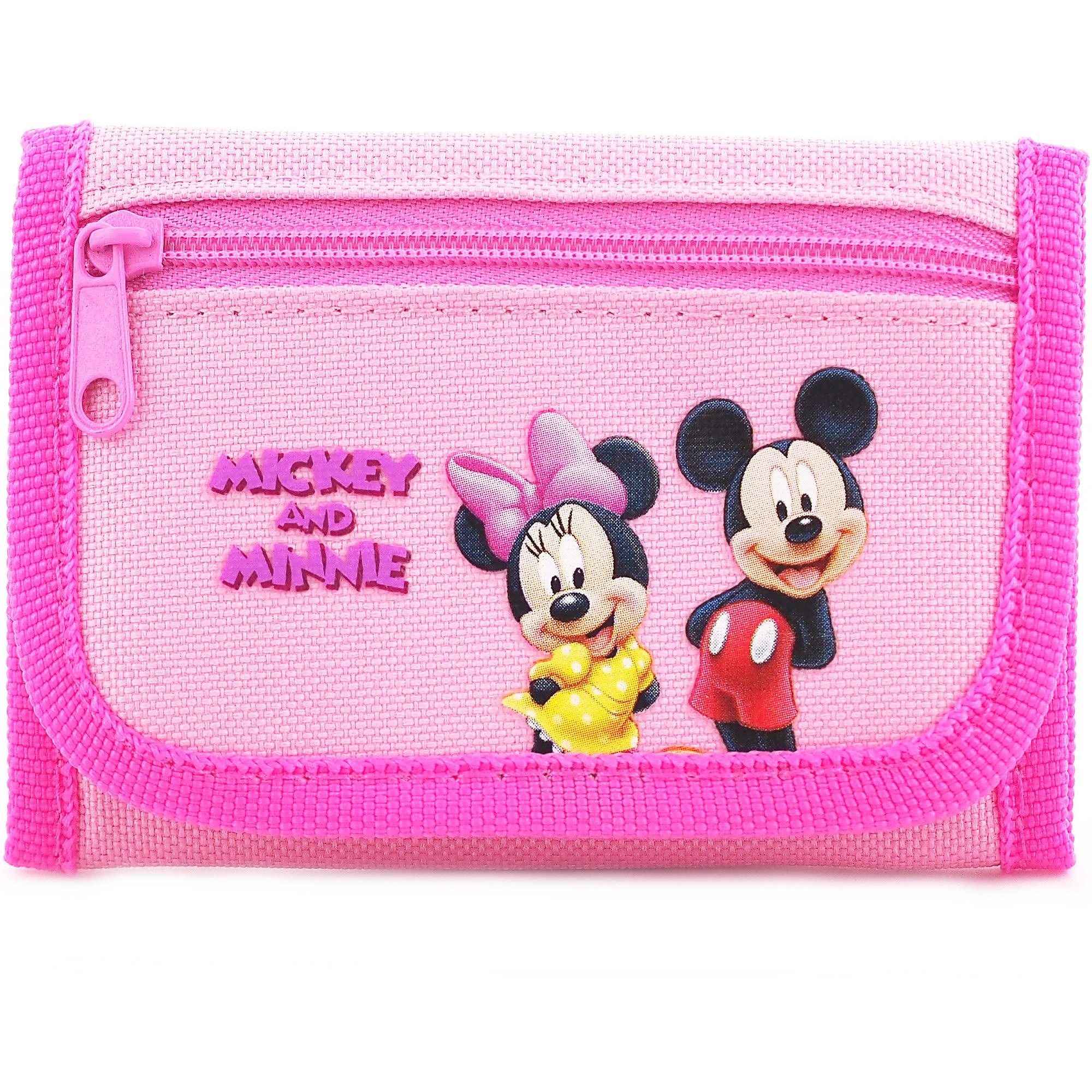 Amazon.com: Disney Minnie Mouse Authentic Licensed Trifold Wallet, Pink ...
