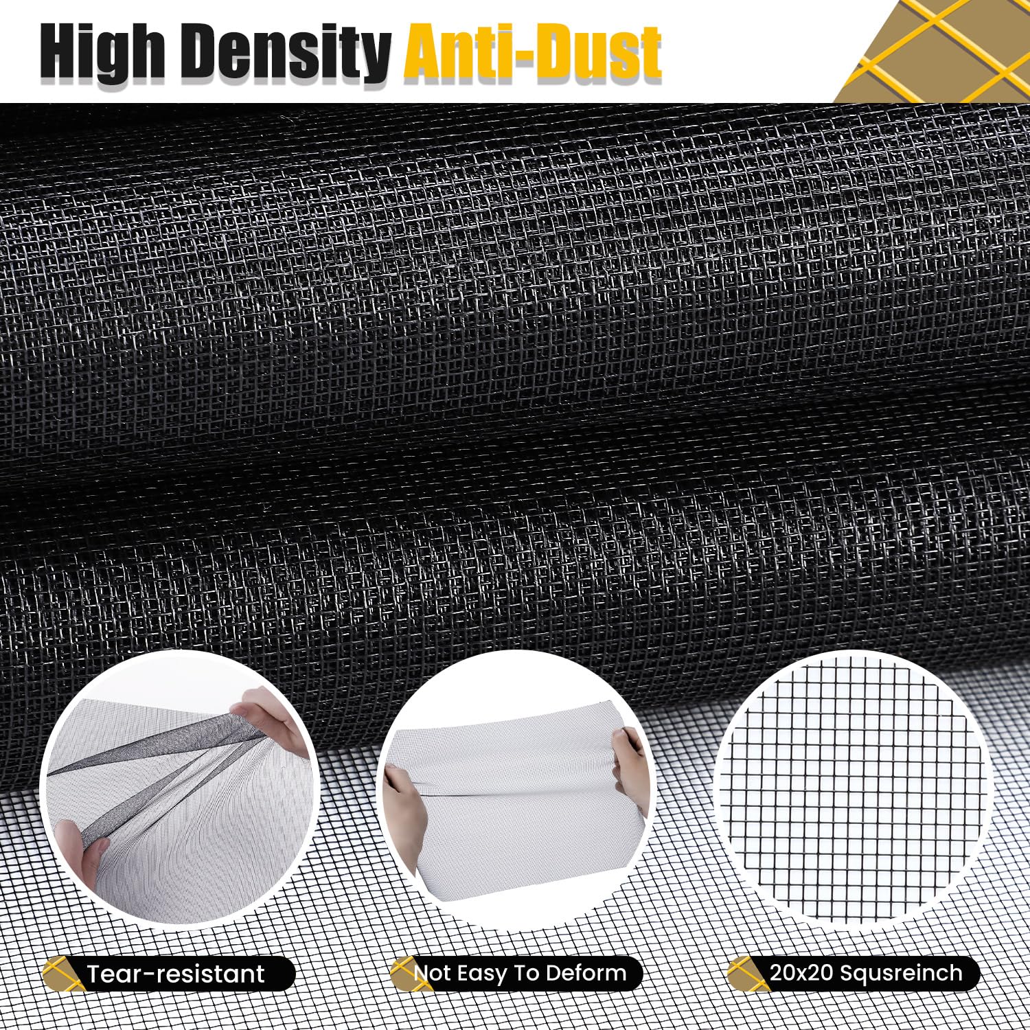 Snapklik.com : LANDWORLD 48 X 84DIY Custom Window Screen Mesh ...