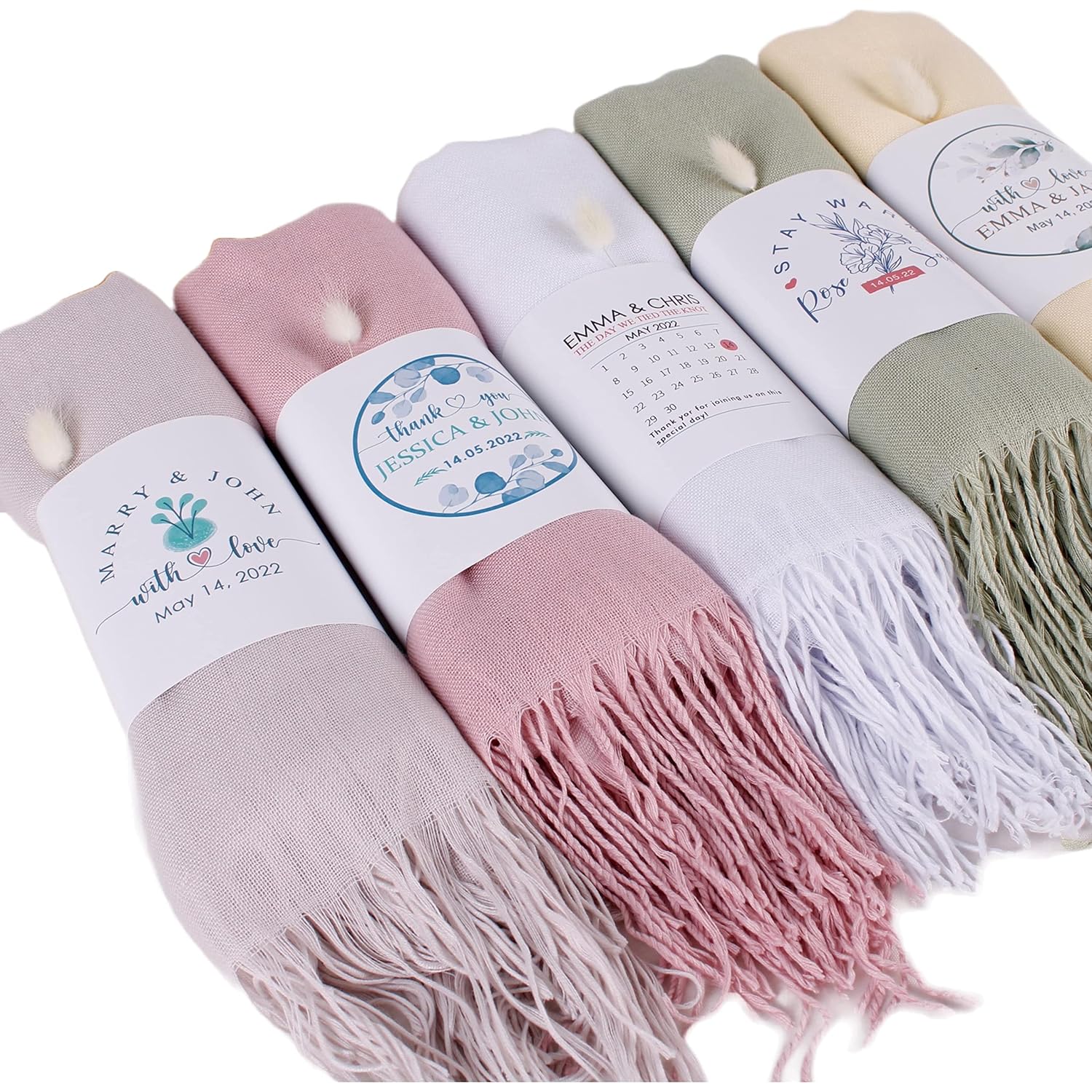 Amazon.com: HTF Pack of 5-10-15...100 Personalized Wedding Gifts ...