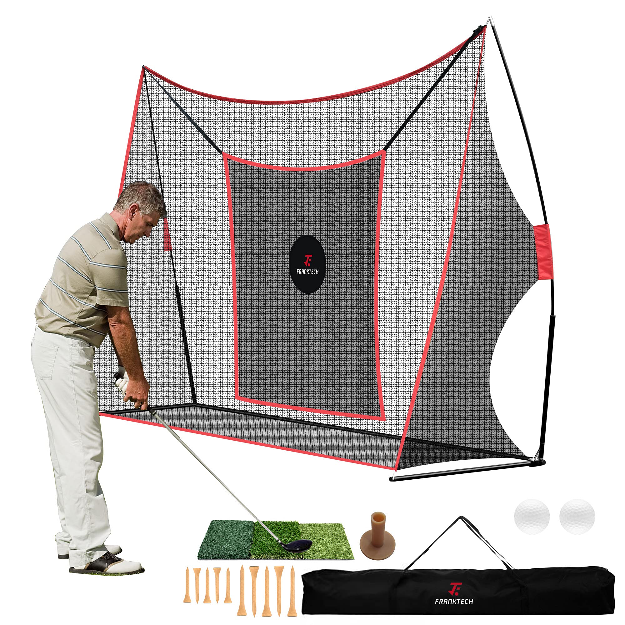 FRANKTECH Golf Hitting Net Heavy Duty Golf Practice Net for Backyard ...