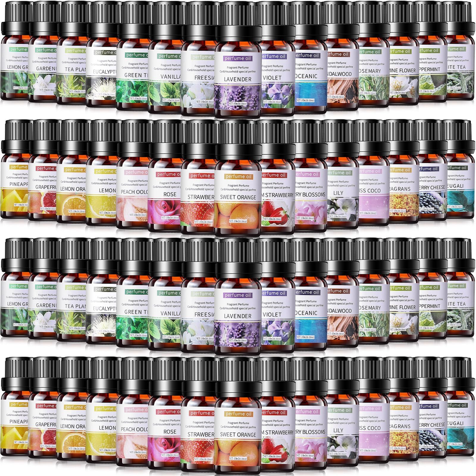 Amazon.com: Nuanchu 30 Essential Oils Set 10ml Natural Essential Oils Aromatherapy Kit for ...