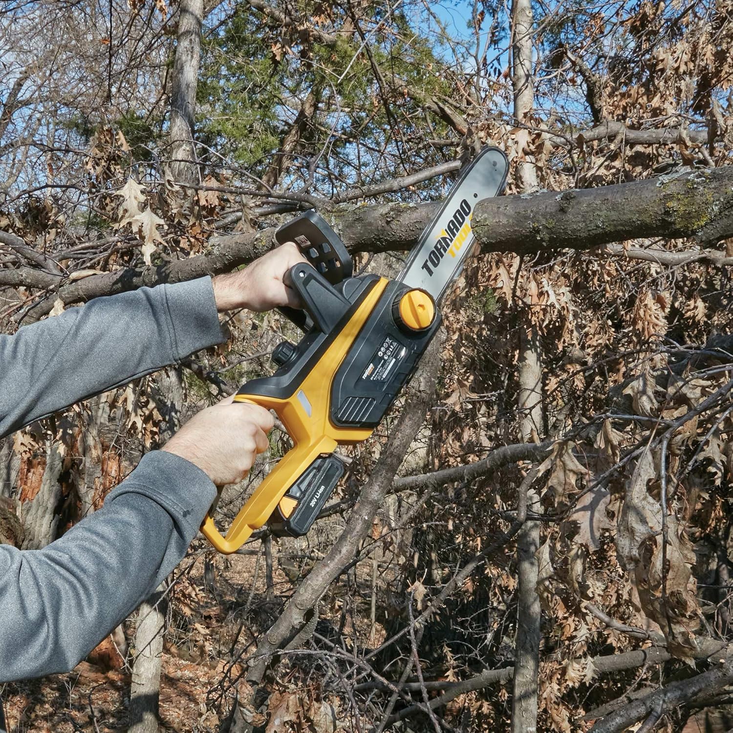 Amazon.com: Tornado Tools 20V Chainsaw w/Battery : Patio, Lawn & Garden