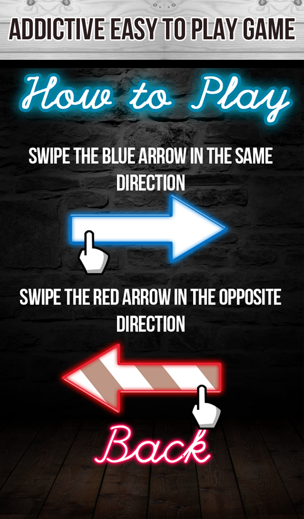 Neon Direction - Swipe Up, Left, Right, and Down - App on Amazon Appstore