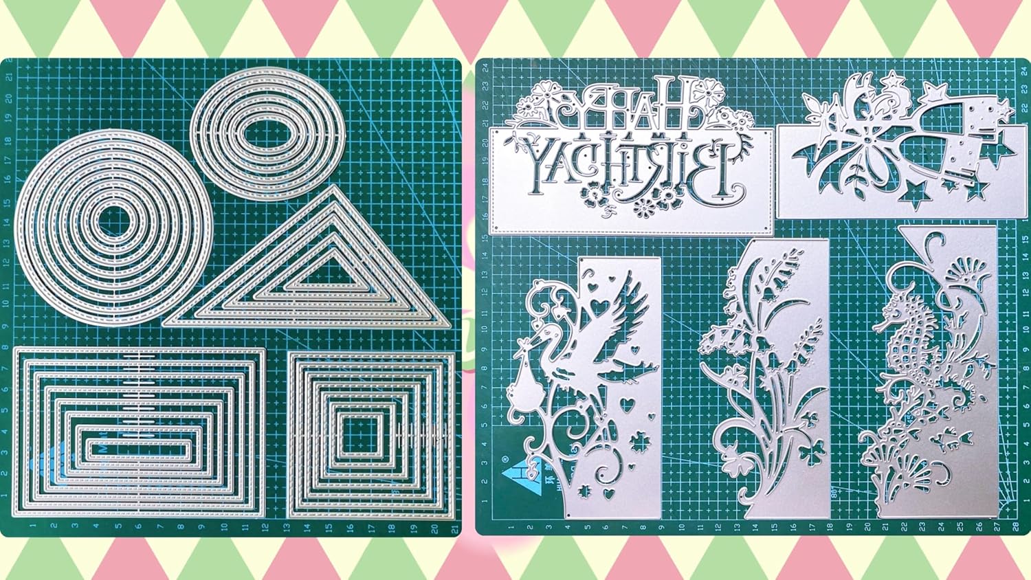 Amazon.com : Basic Metal Cutting Dies Sets and Greeting Card Lace Dies ...