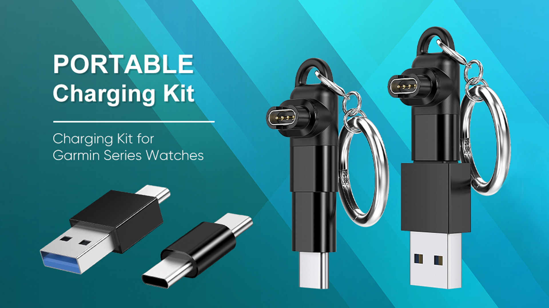 Watch Charger Adapter for Garmin Watch with USB A-C Connector Kits on ...