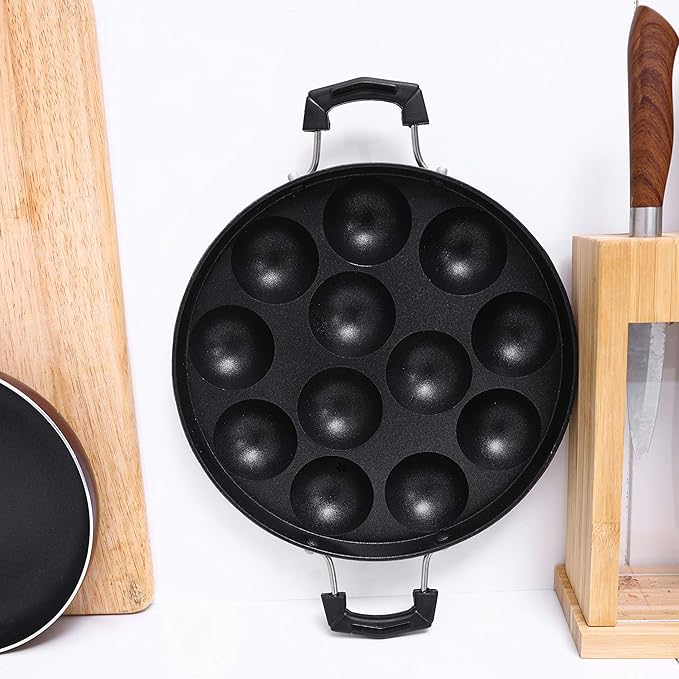 Delcasa Aluminum Appa Pathram/12Pits 1X12 : Amazon.ae: Kitchen