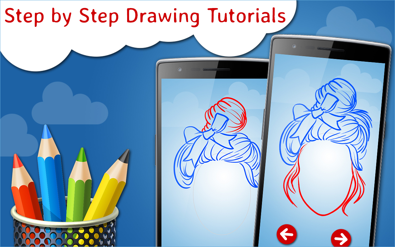 How to Draw Hairstyles Step by Step Drawing App - App on Amazon Appstore