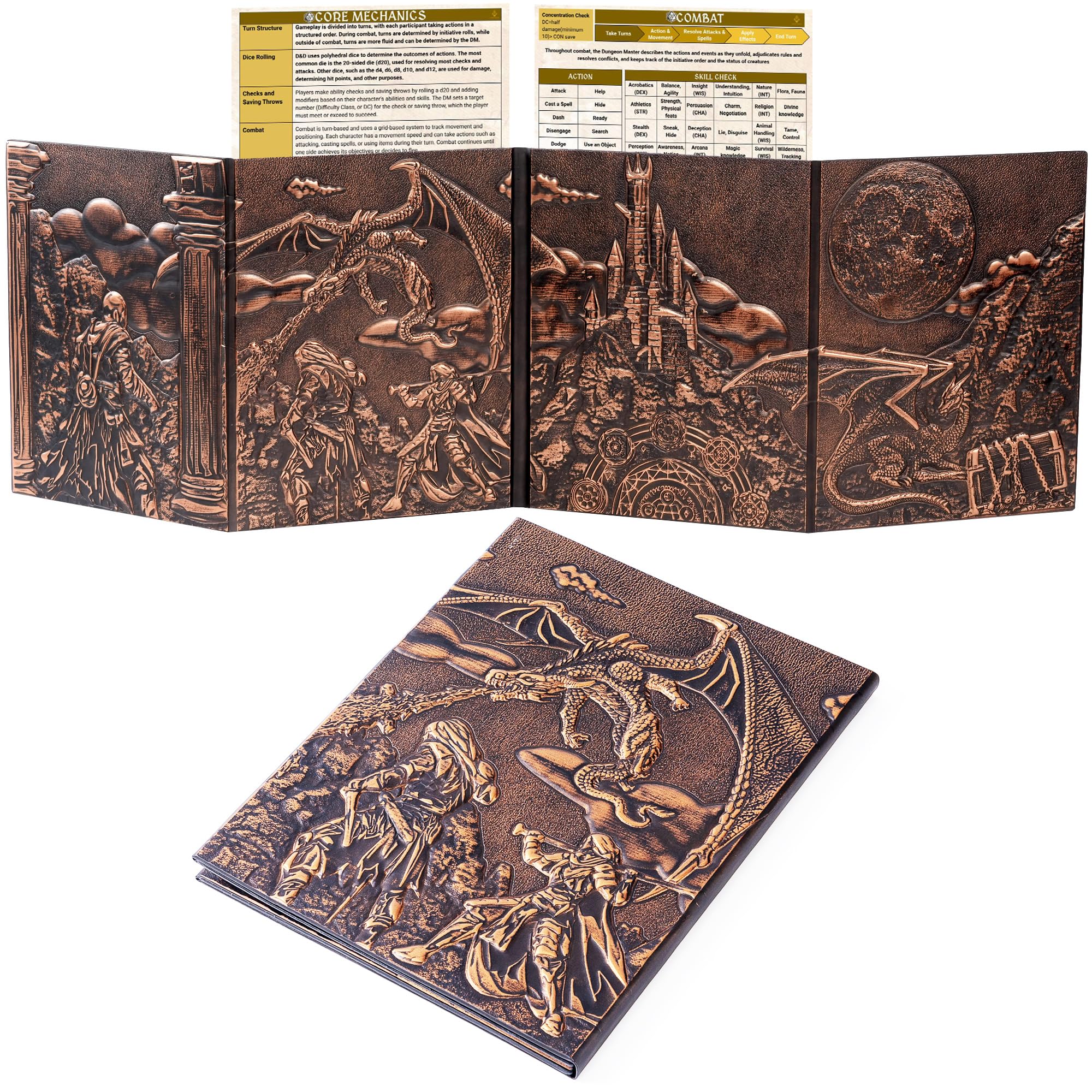 Amazon.com: DM Screen for DND with 4 Wider Panels - Crystal Clear Game ...