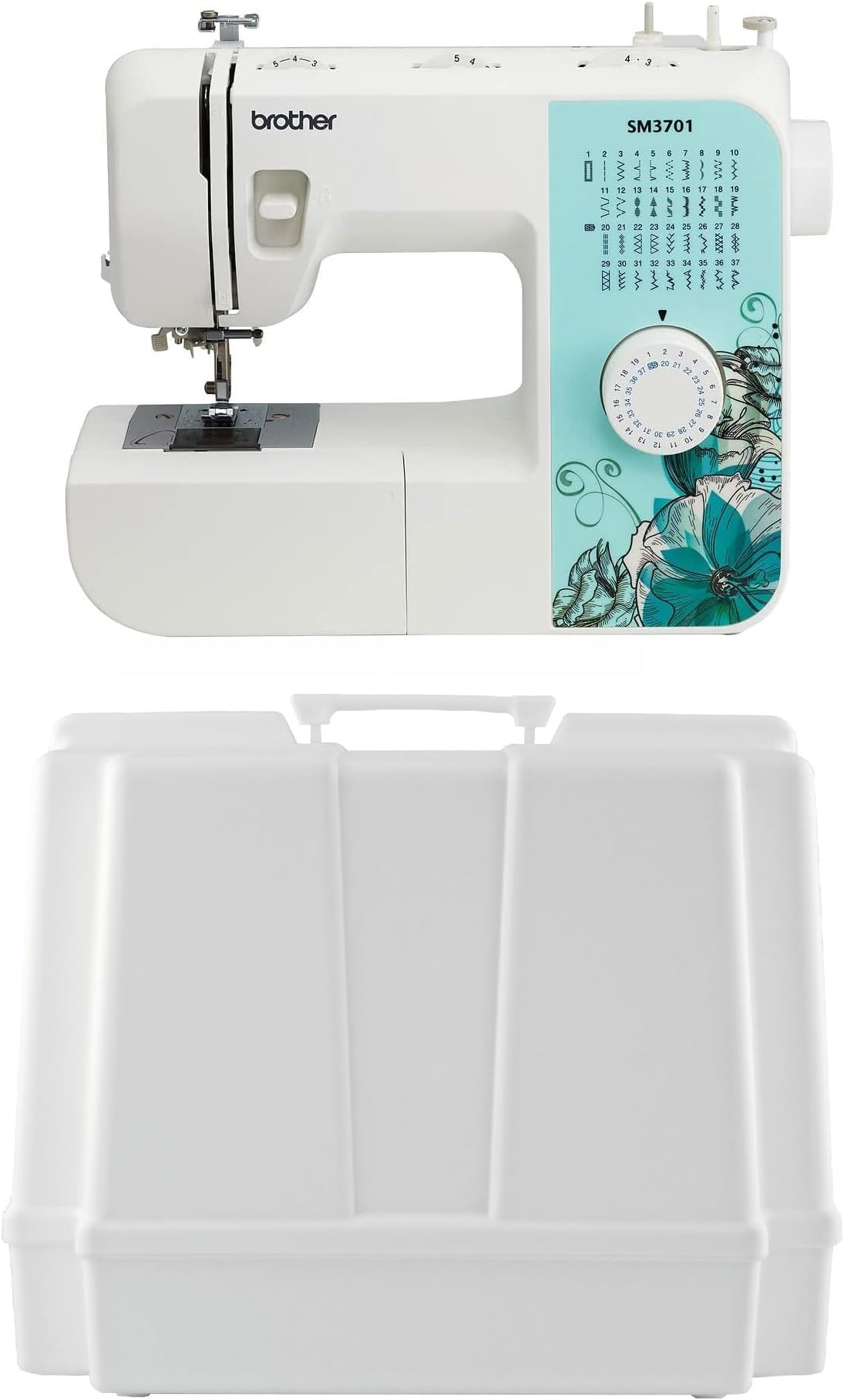 Amazon.com: Brother SM3701 37-Stitch Free Arm Sewing Machine and 5300A ...