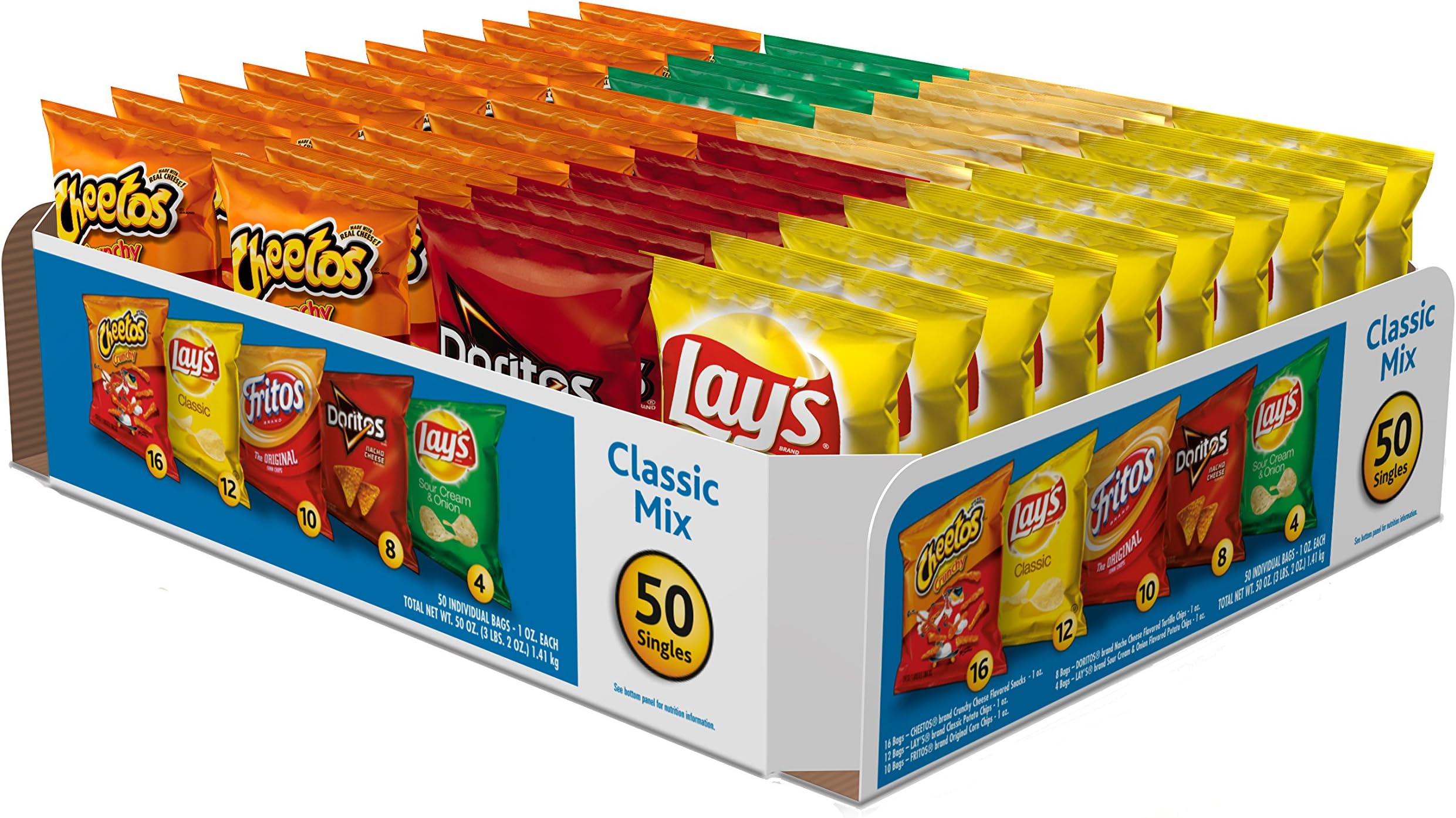 Amazon.com: Frito-Lay Classic Mix Variety Pack, 50Count