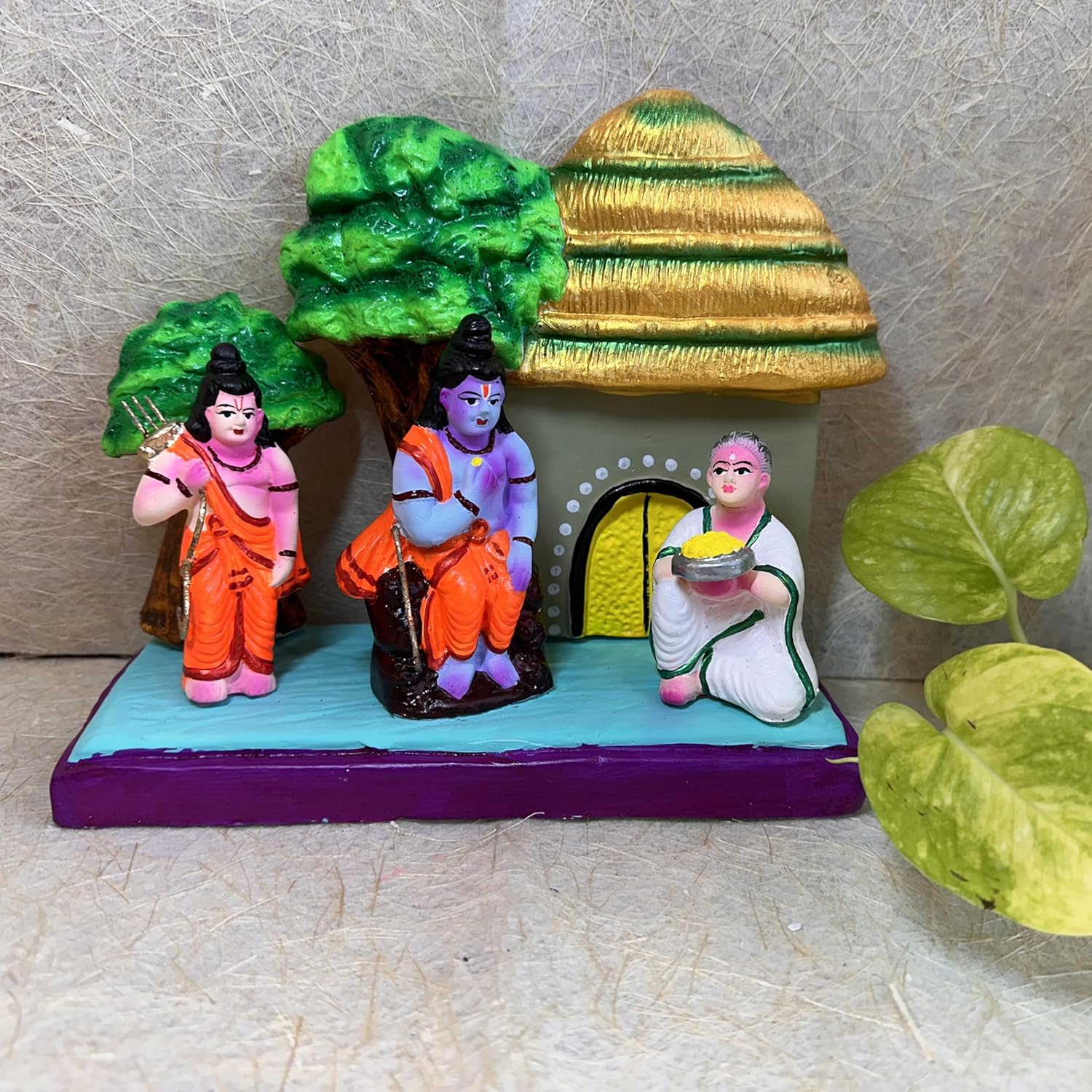 Buy Aikiya Navaratri Golu Doll Ram Sabari Online at Low Prices in India ...