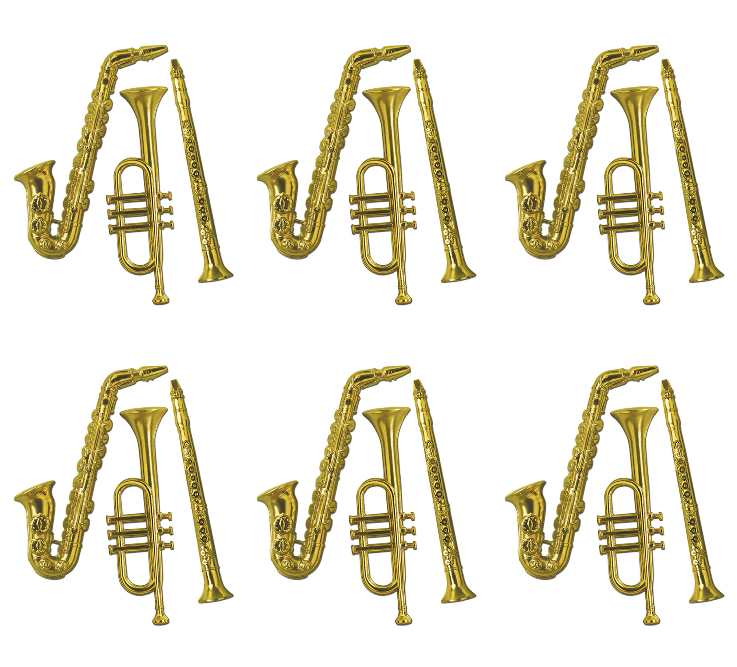 Amazon.com: Beistle S55879-Gdaz6 Plastic Musical Instruments 18 Piece ...