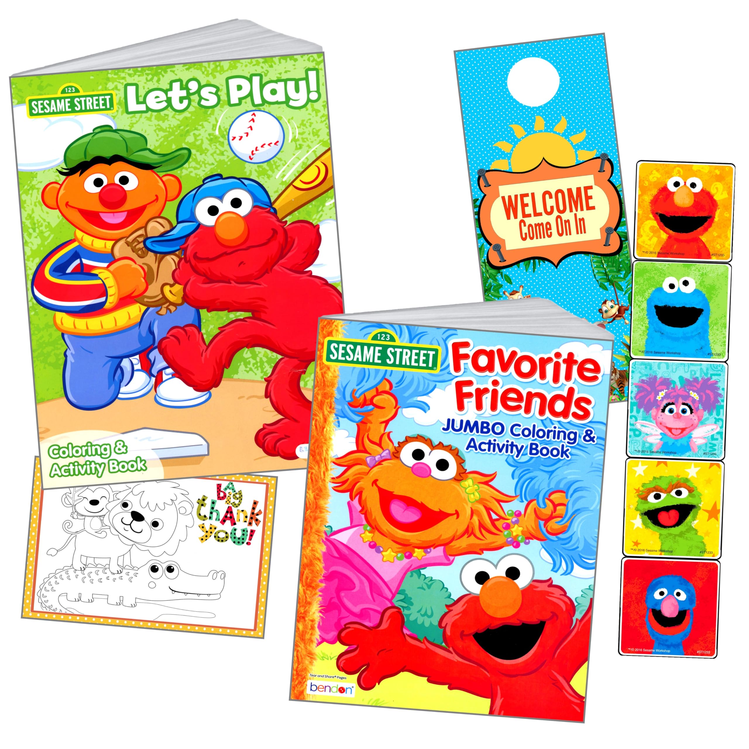 Snapklik.com : Sesame Street Coloring And Stickers Activity Set