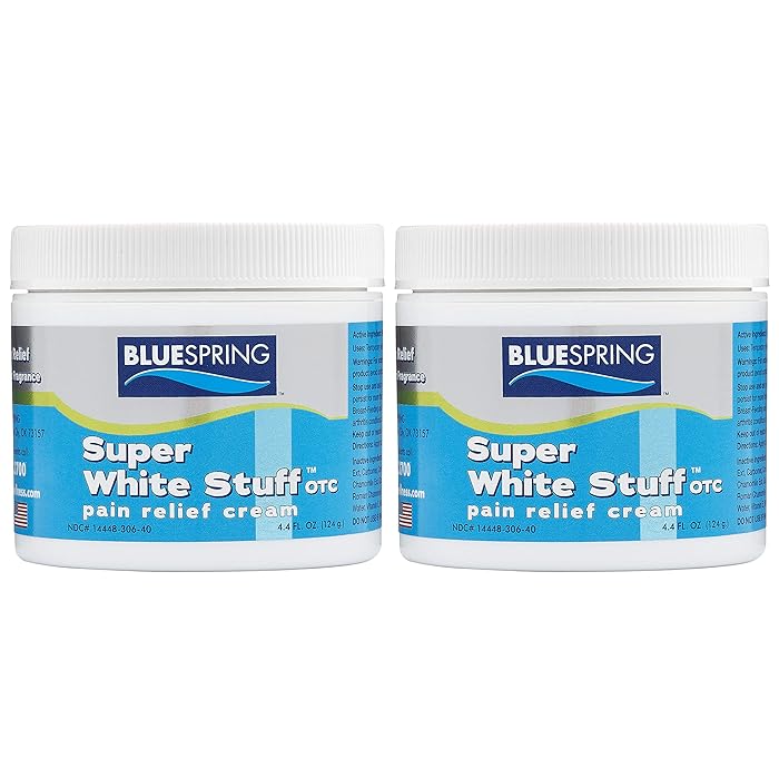 Buy BlueSpring Back Pain Relief Cream with Emu Oil - Super White Stuff ...