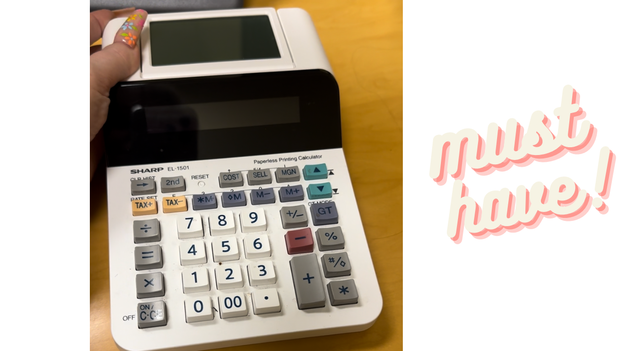 Watch Sharp paperless calculator on Amazon Live