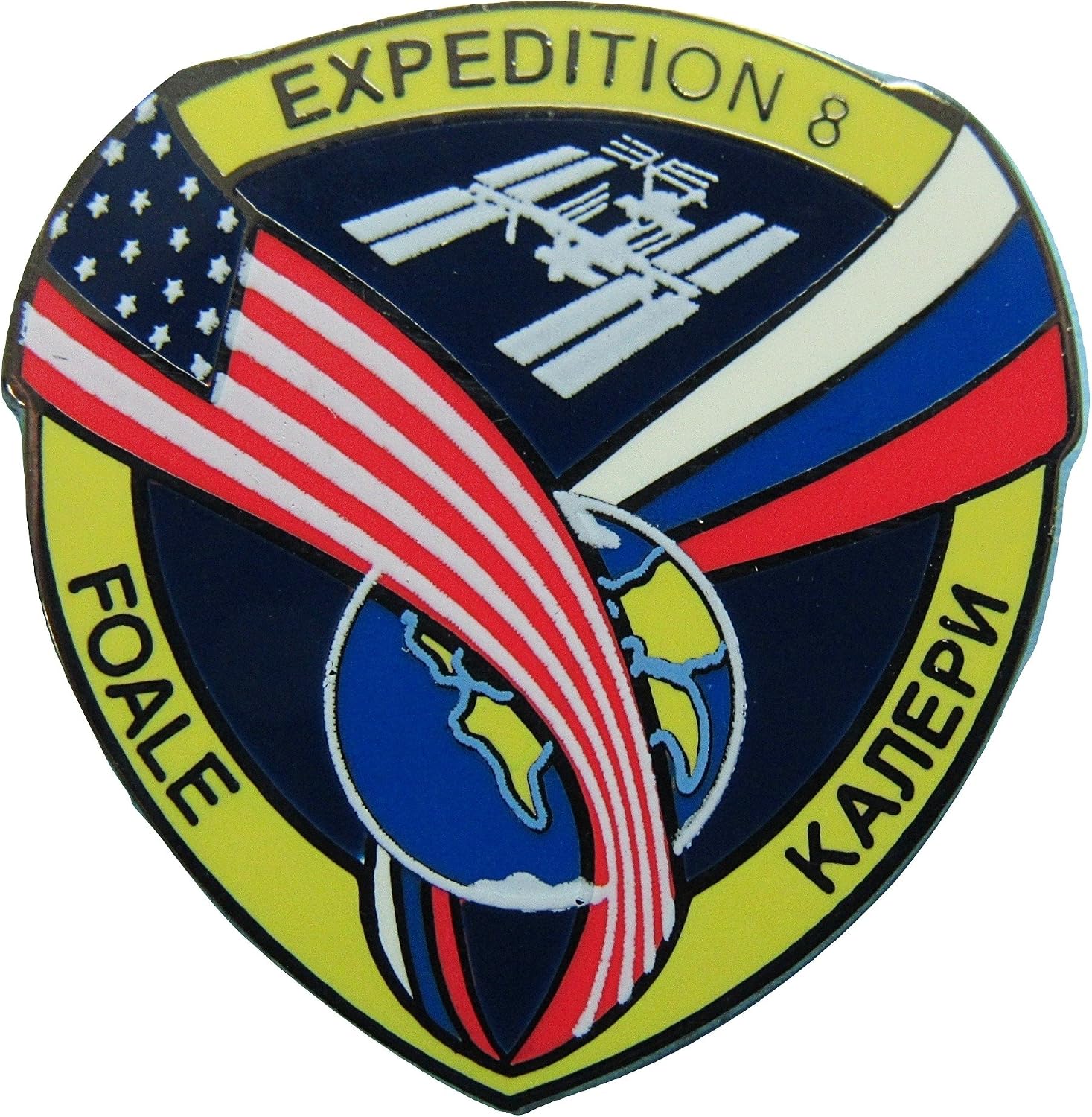 Amazon.com: ISS Pin Expedition 8 Official NASA International Space ...